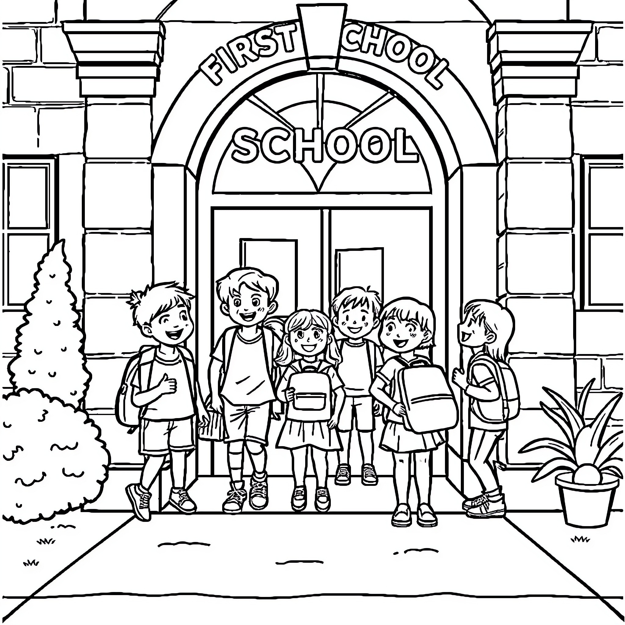 Best School Coloring Pages (Free Printable PDF)