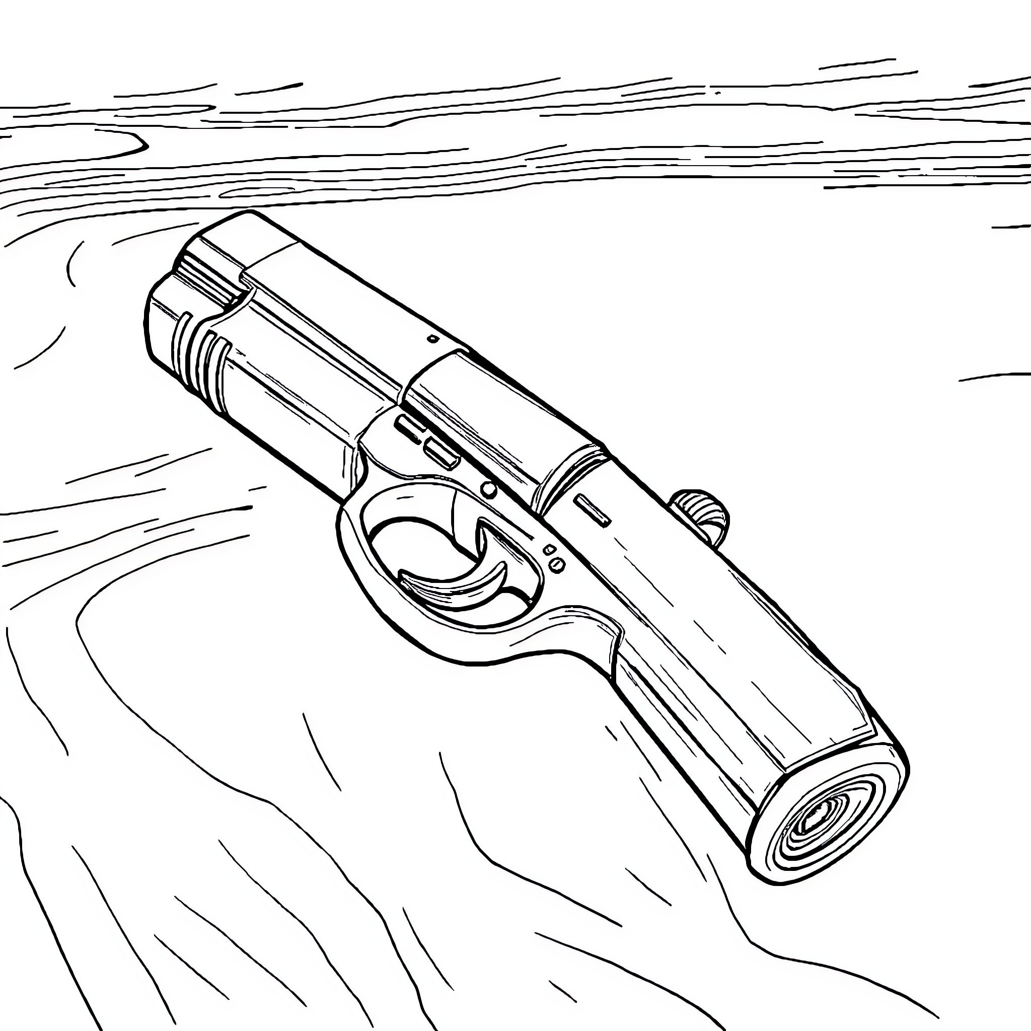 18 Best Gun Coloring Pages (Free Printable PDFs)