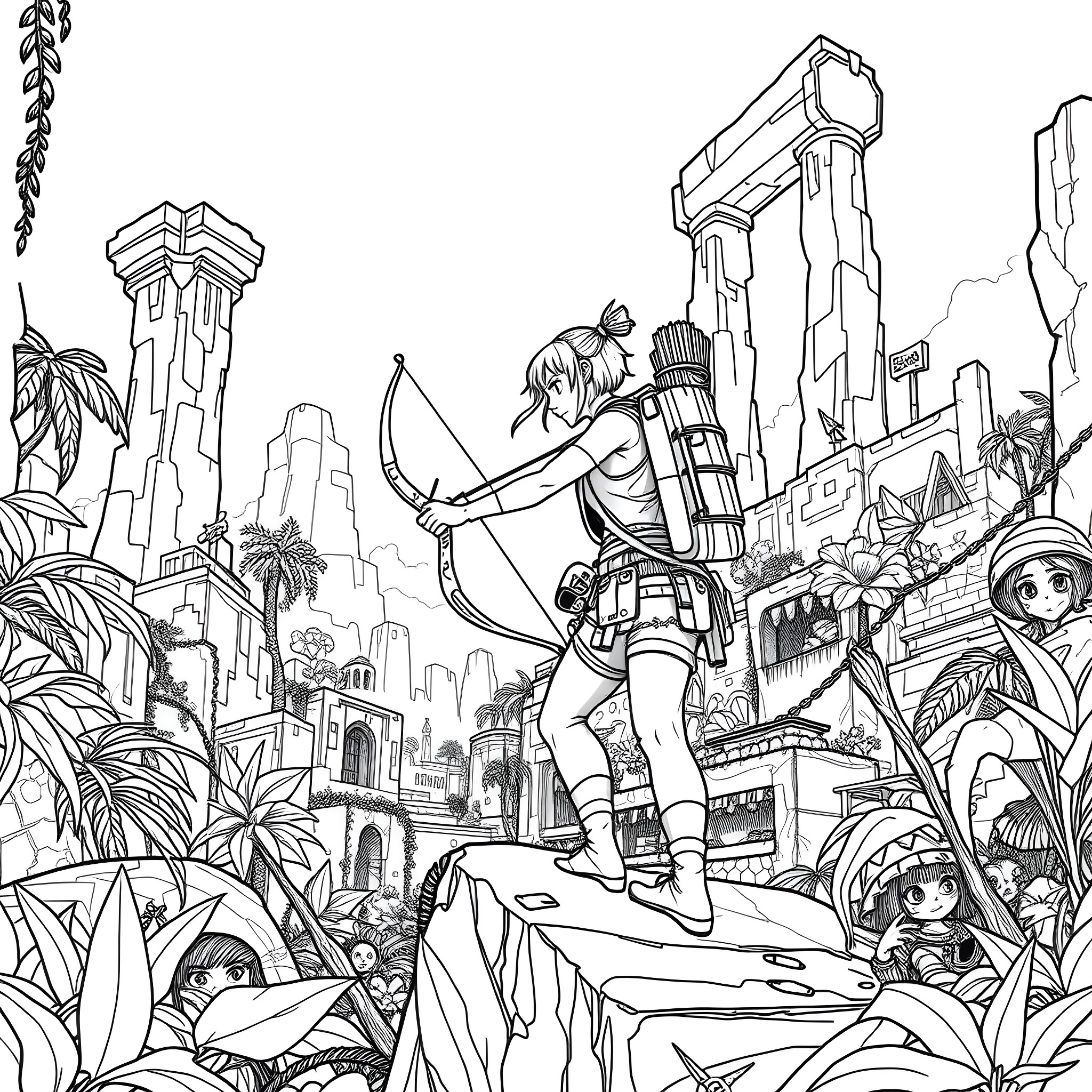 Best Tomb Raider Coloring Pages (Free Printable PDF)