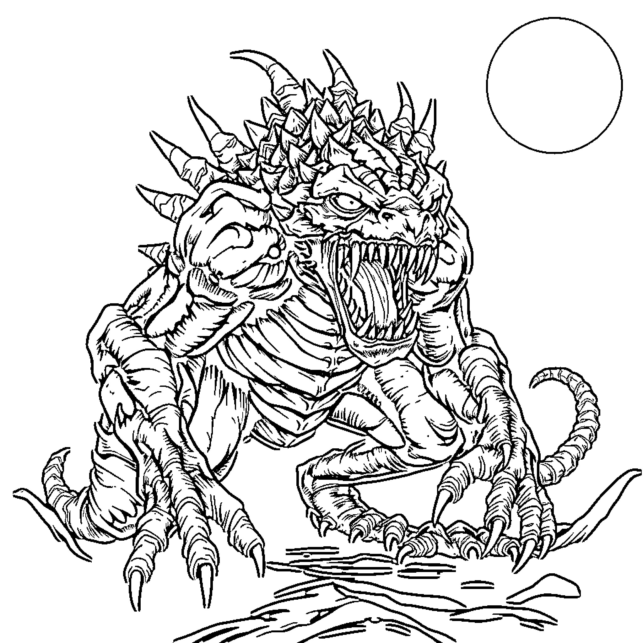 Best Demogorgon Coloring Pages (Free Printable PDF)