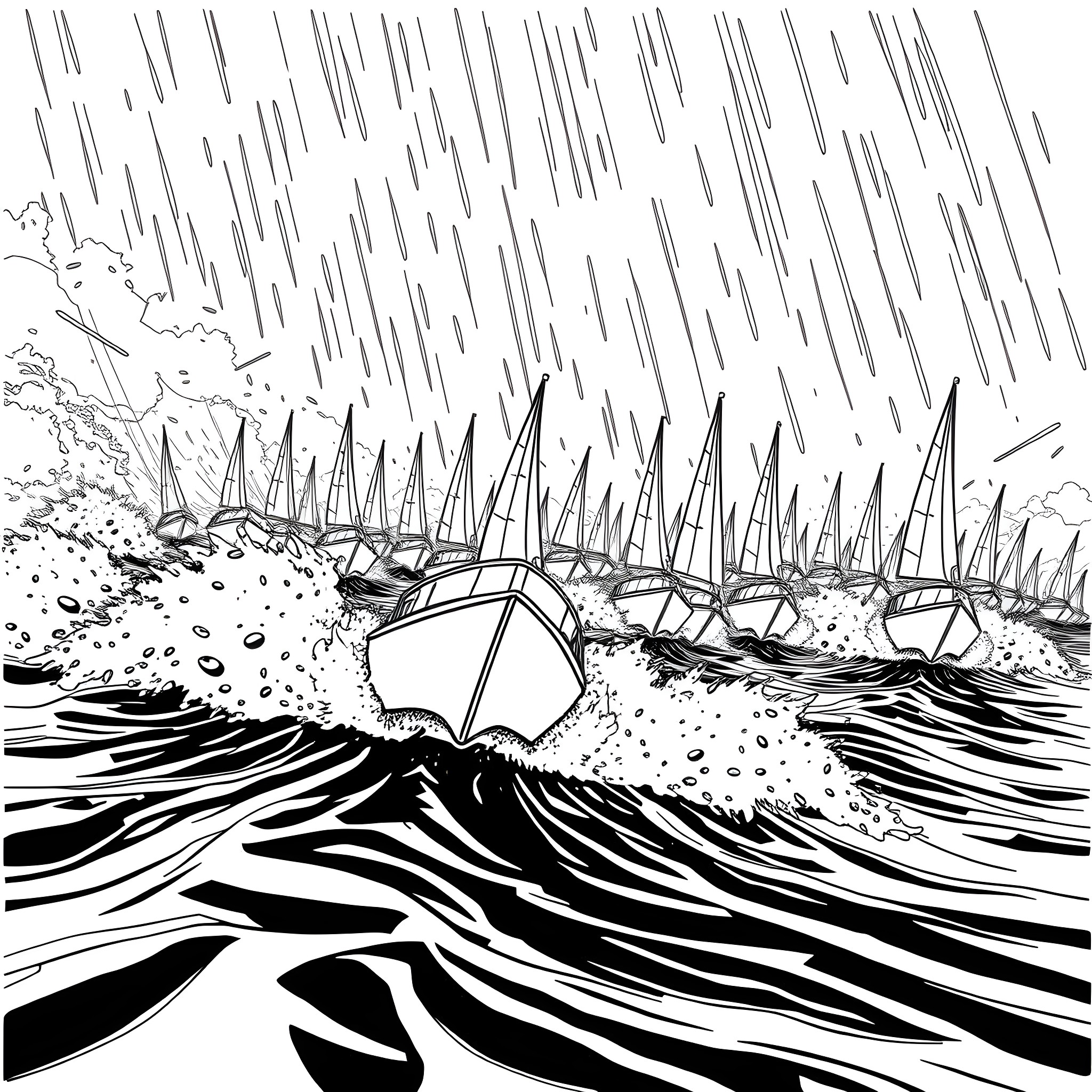 Best Yacht Coloring Pages (Free Printable PDF)