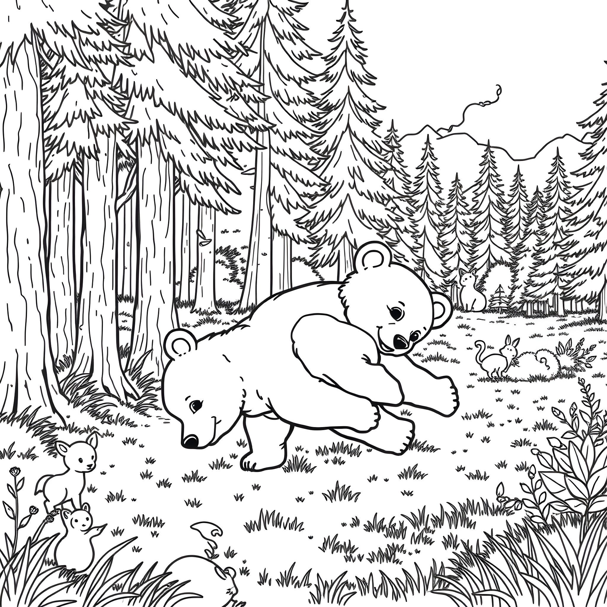 Best Bear Coloring Pages (Free Printable PDF)