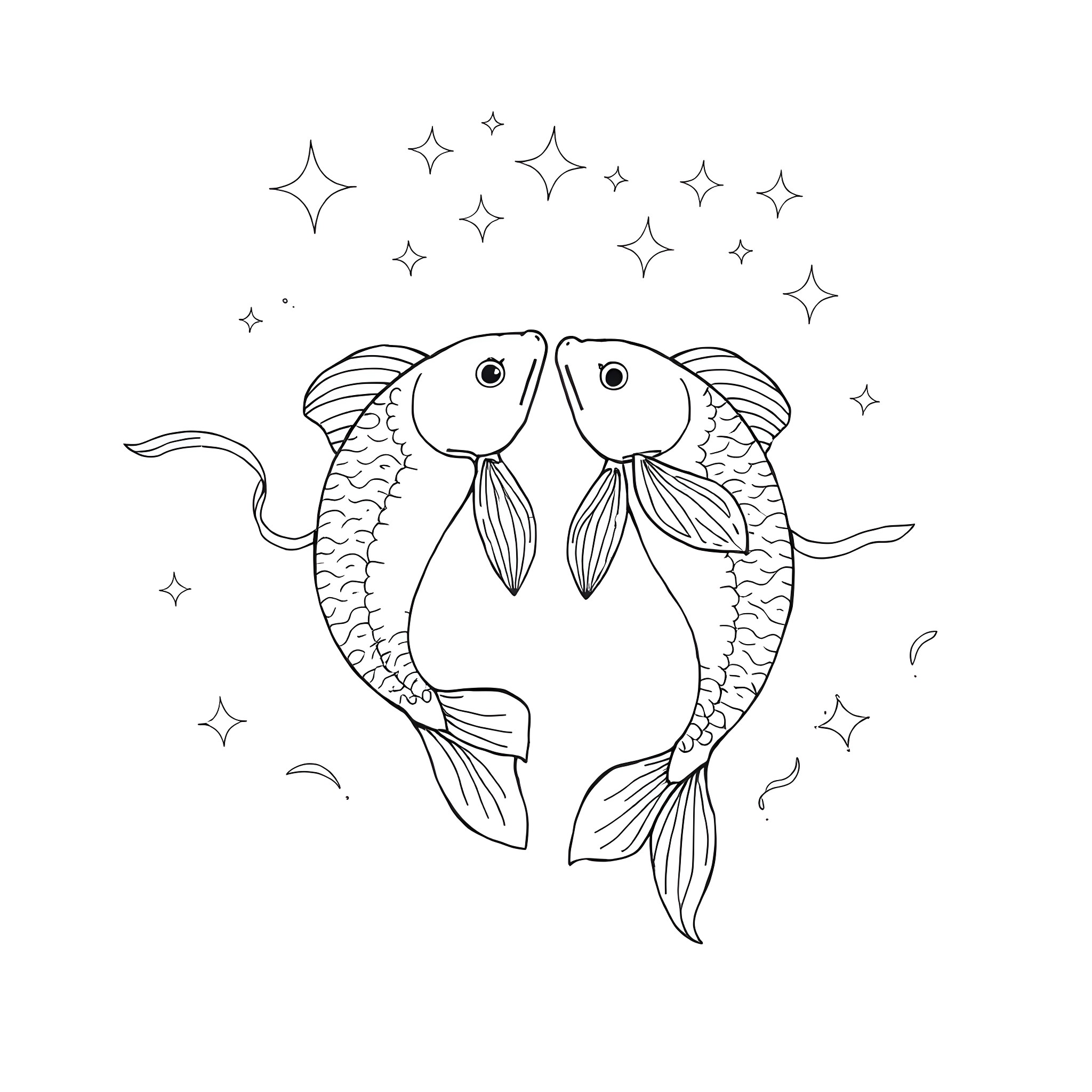 Best Pisces Coloring Pages (Free Printable PDF)
