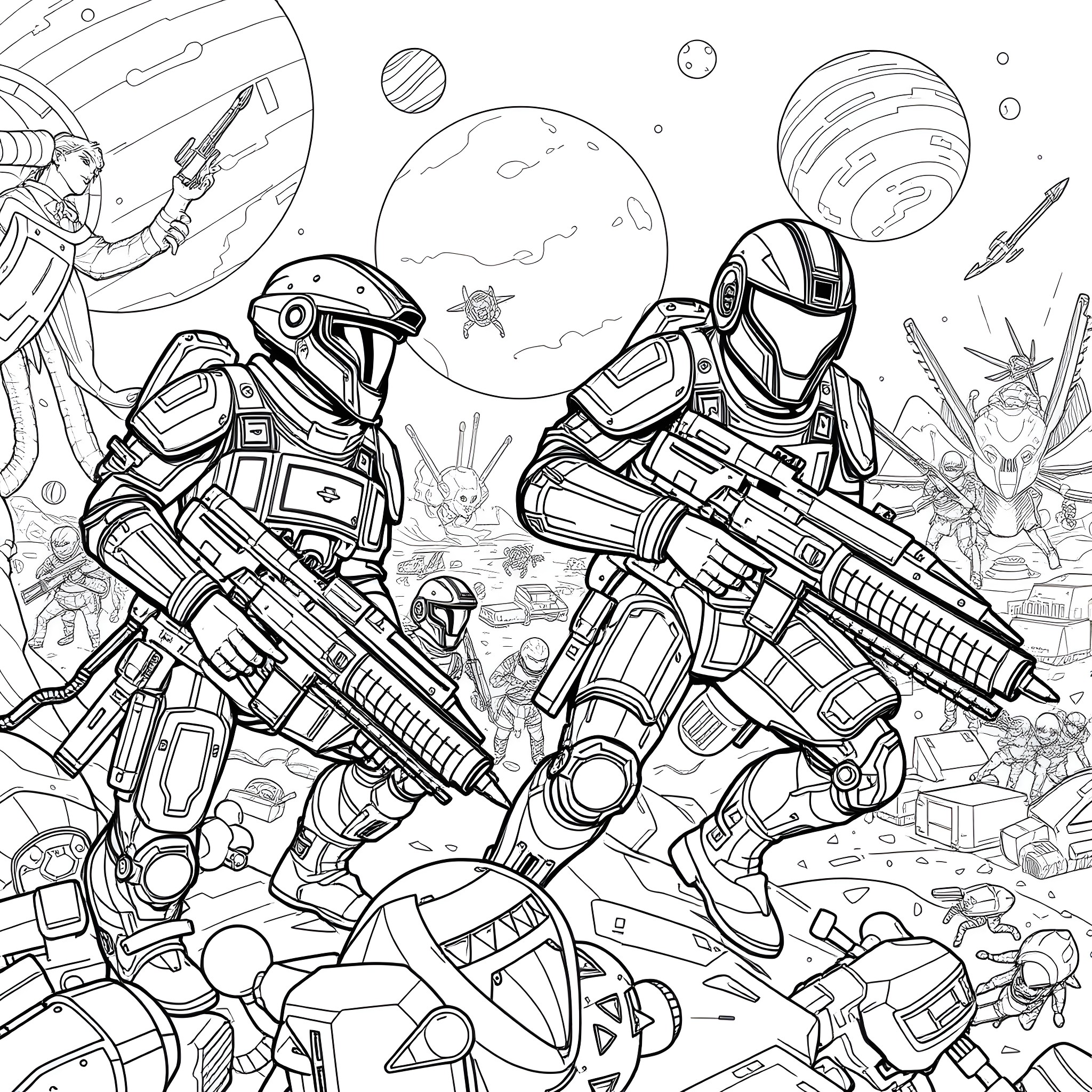 Best Helldivers Coloring Pages (Free Printable PDF)