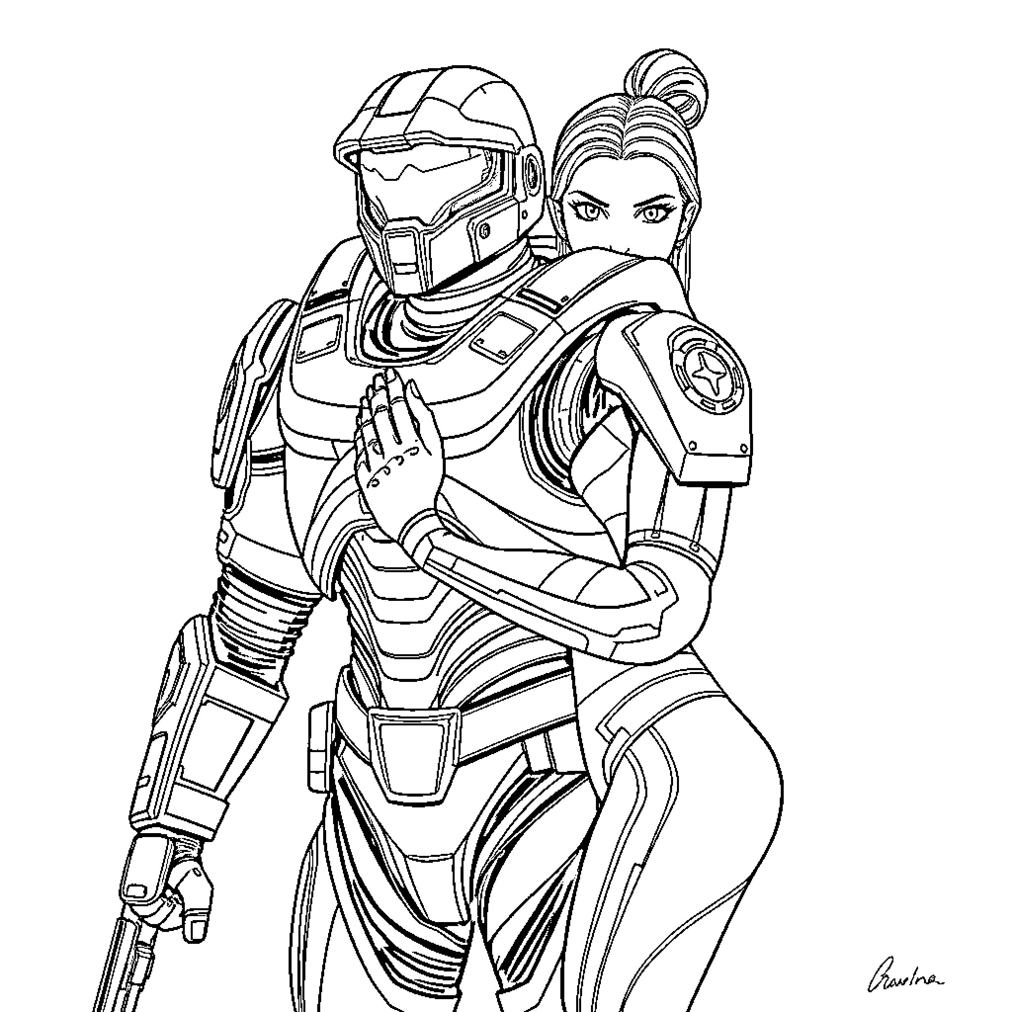 Best Commander Shepard Coloring Pages (Free Printable PDF)