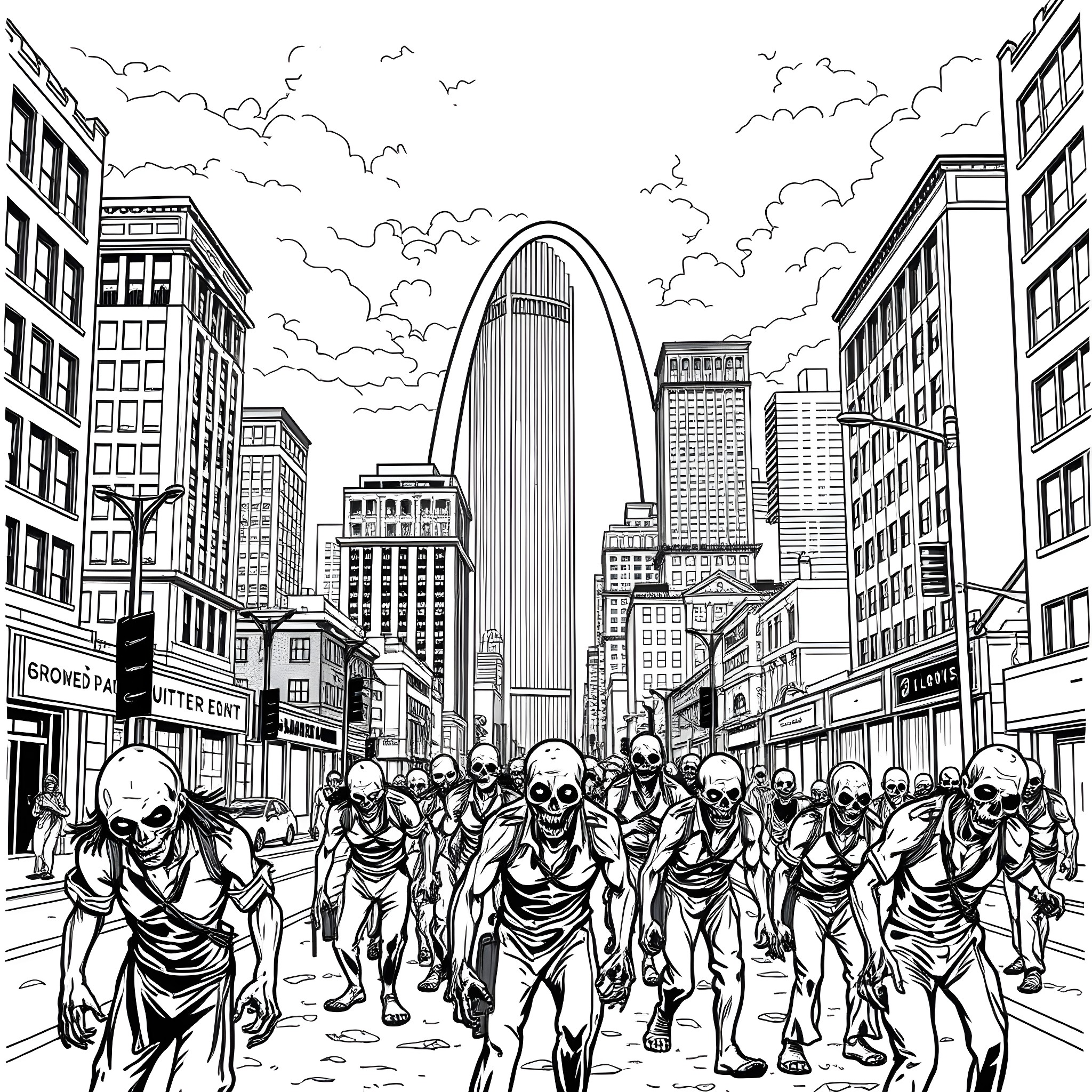 Best Zombie Coloring Pages (Free Printable PDF)