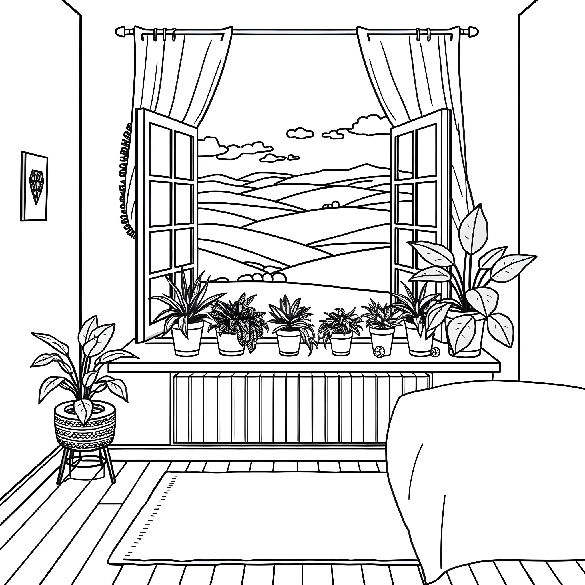 Best Bedroom Coloring Pages (Free Printable PDF)