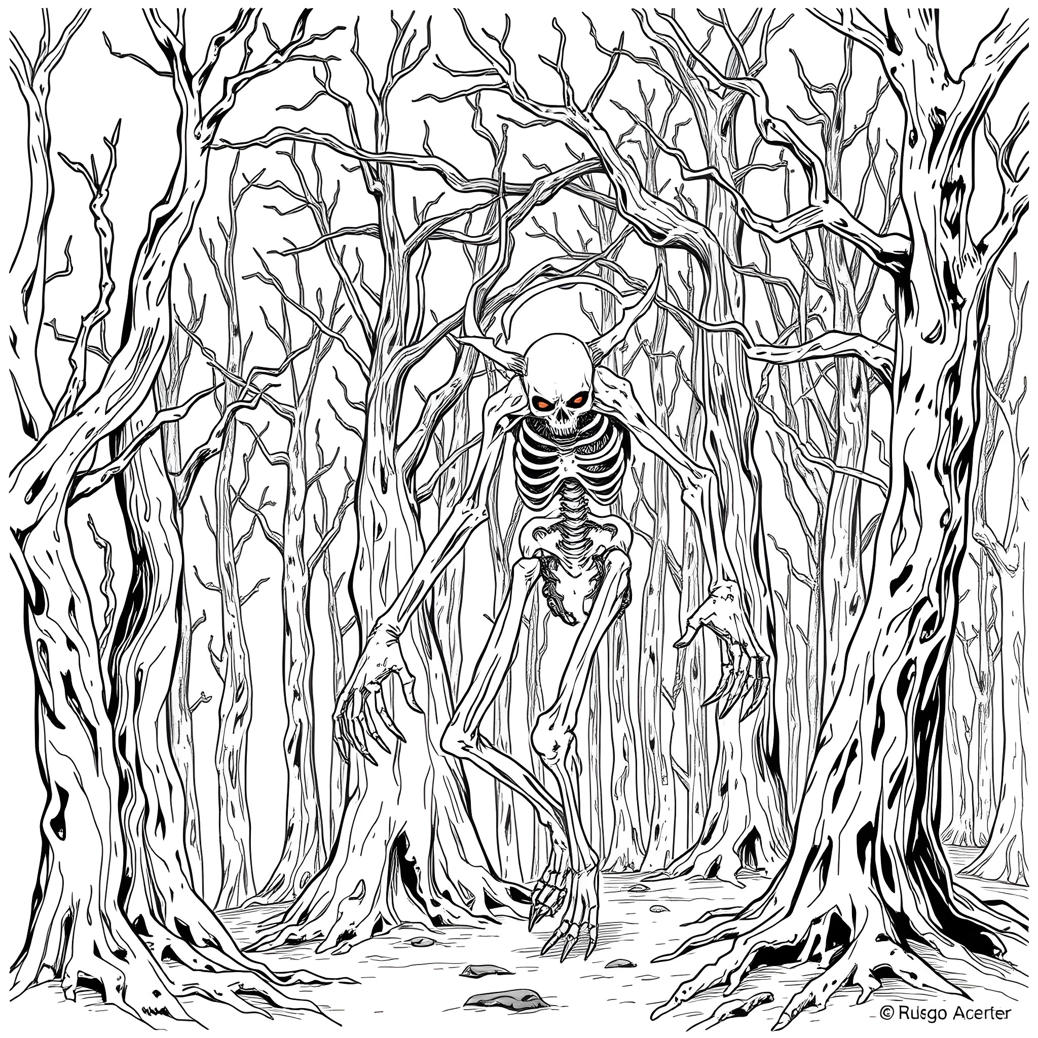 Best Wendigo Coloring Pages (Free Printable PDF)