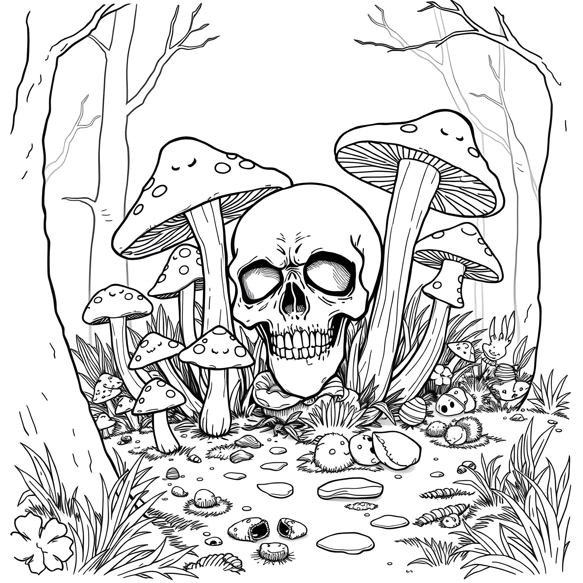 92 Best Skull Coloring Pages (Free Printable PDFs)