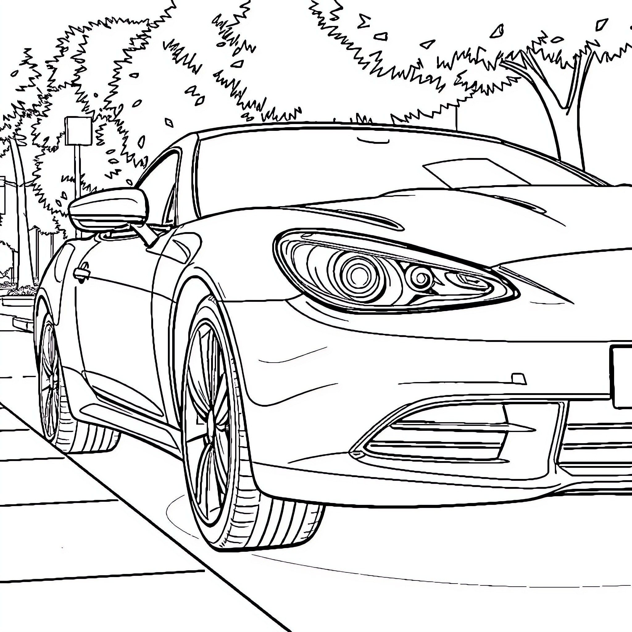 Best Car Coloring Pages (Free Printable PDF)