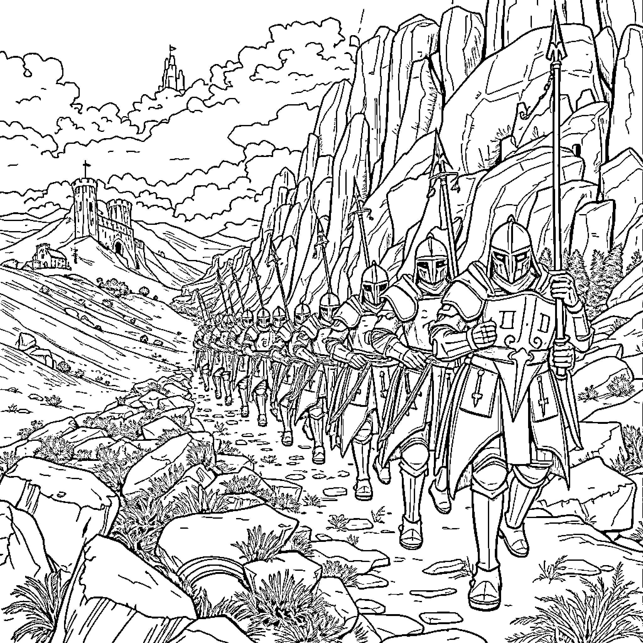 Best Crusade Coloring Pages (Free Printable PDF)