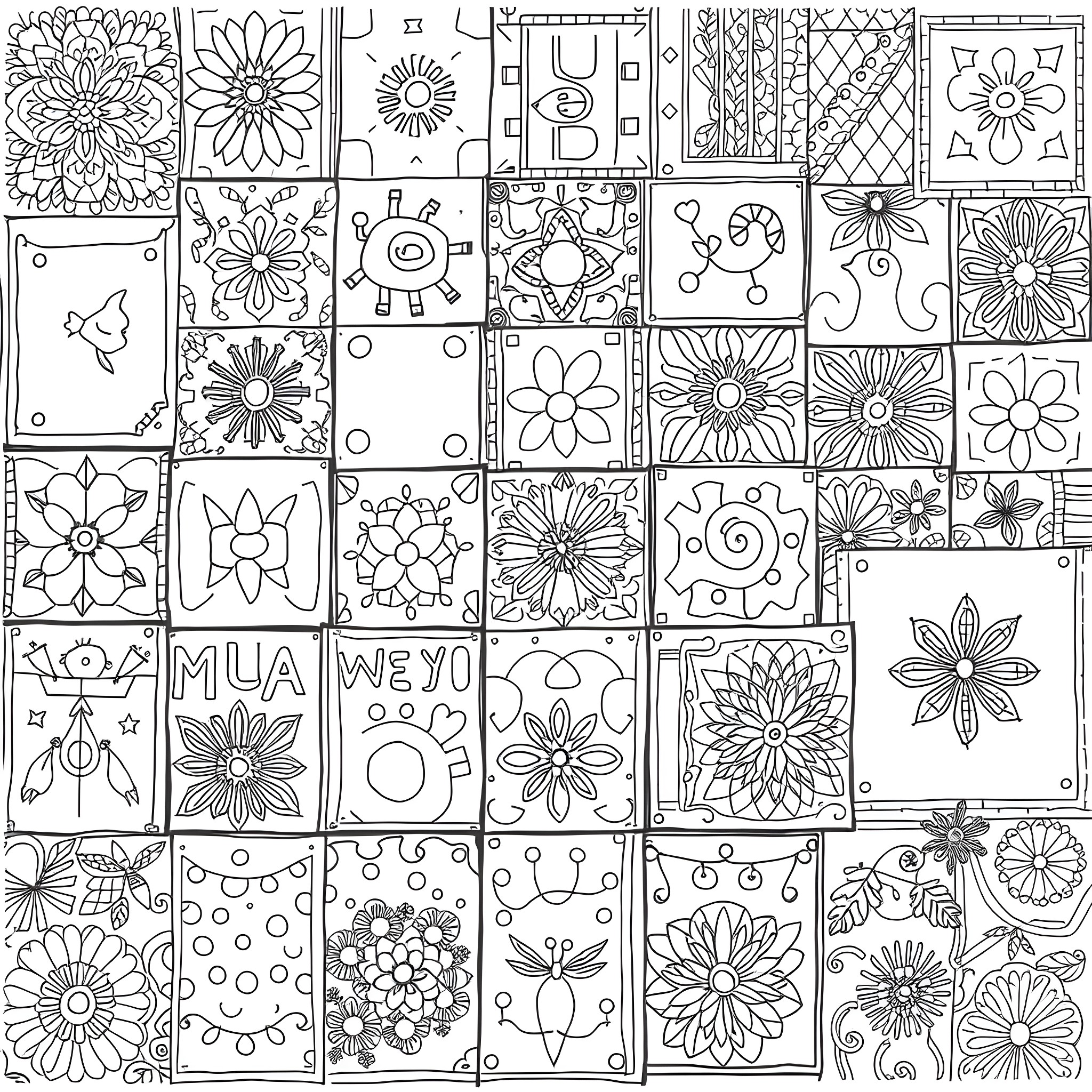 120 Best Patchwork Coloring Pages (Free Printable PDFs)