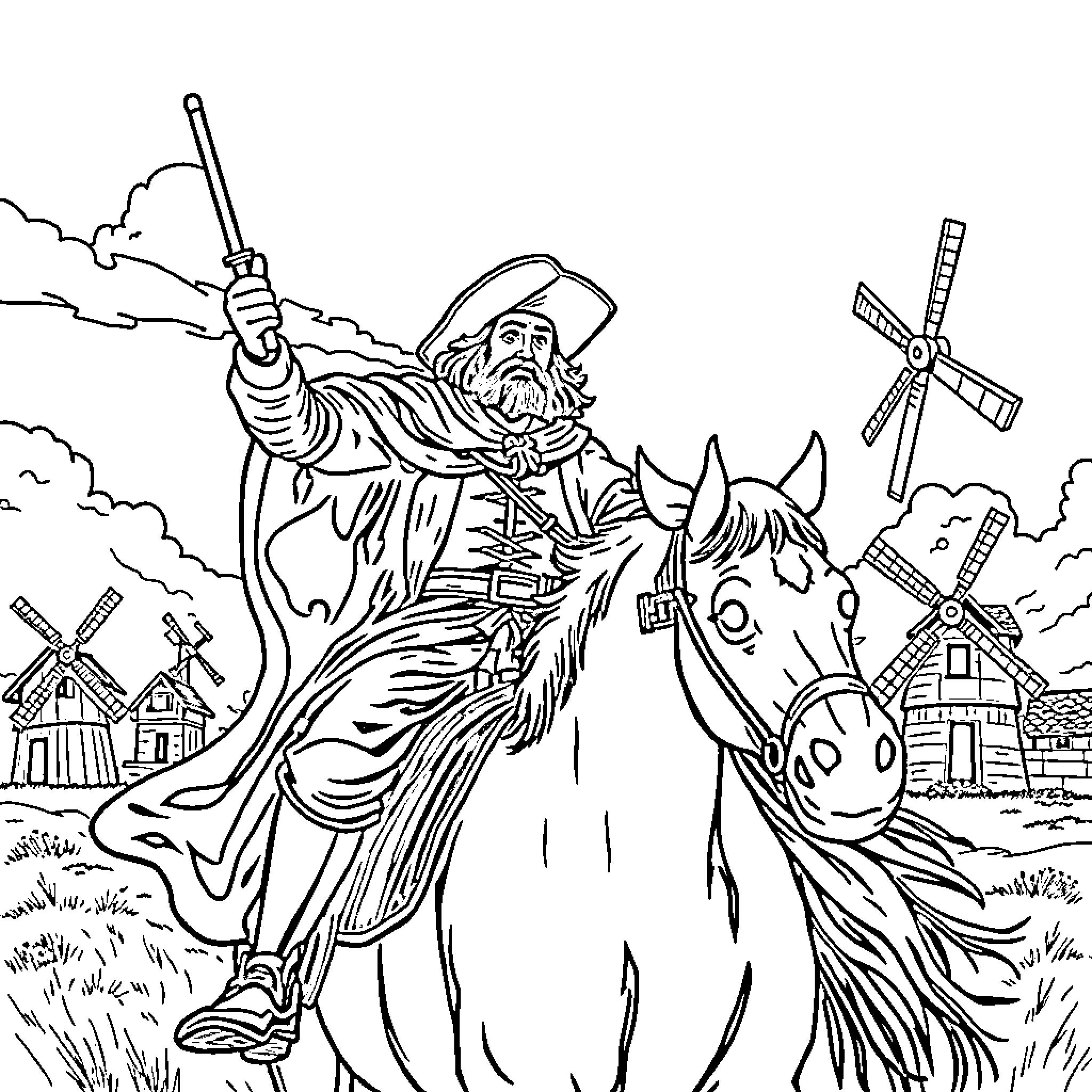 Best Don Quixote Coloring Pages (Free Printable PDF)