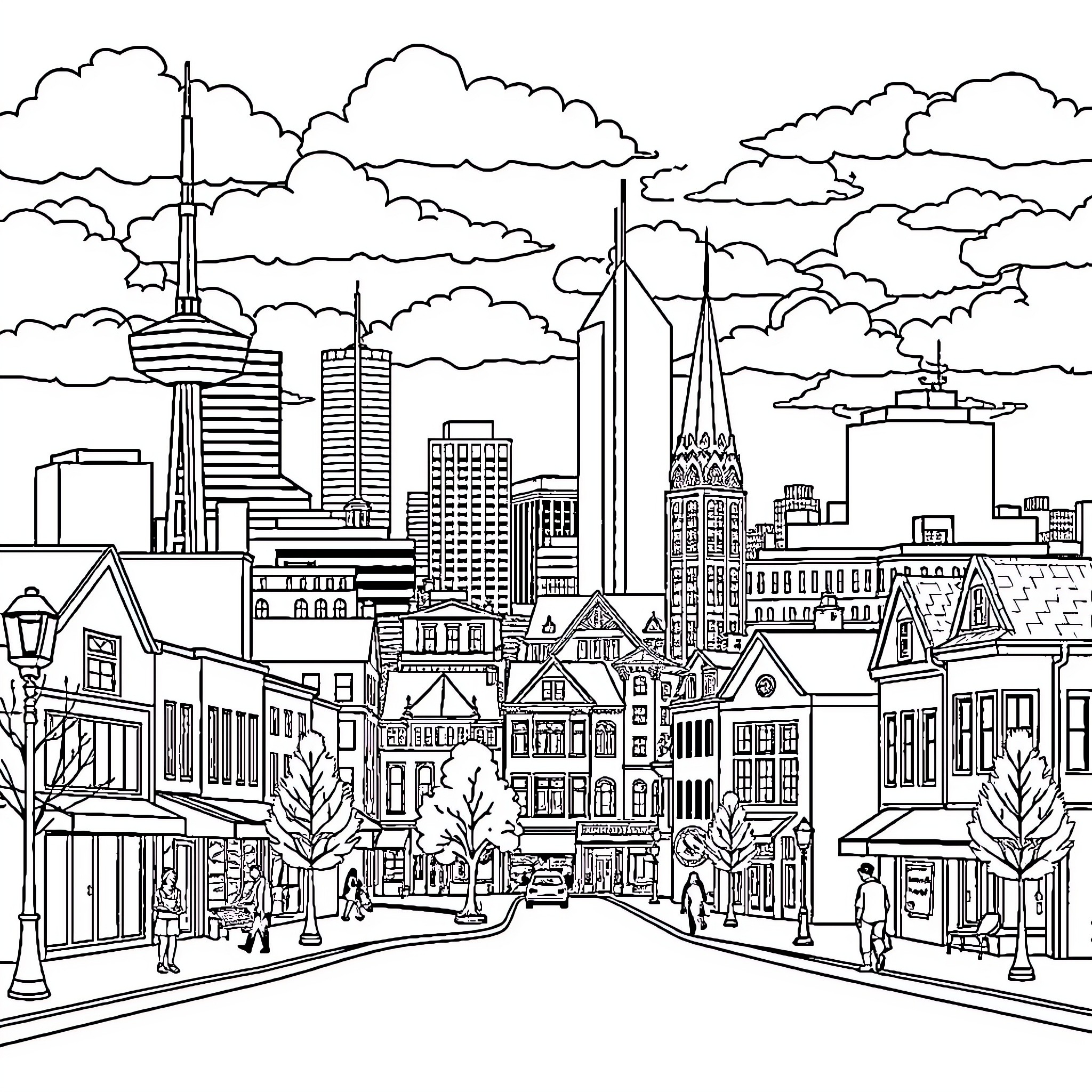Best Town Coloring Pages (Free Printable PDF)