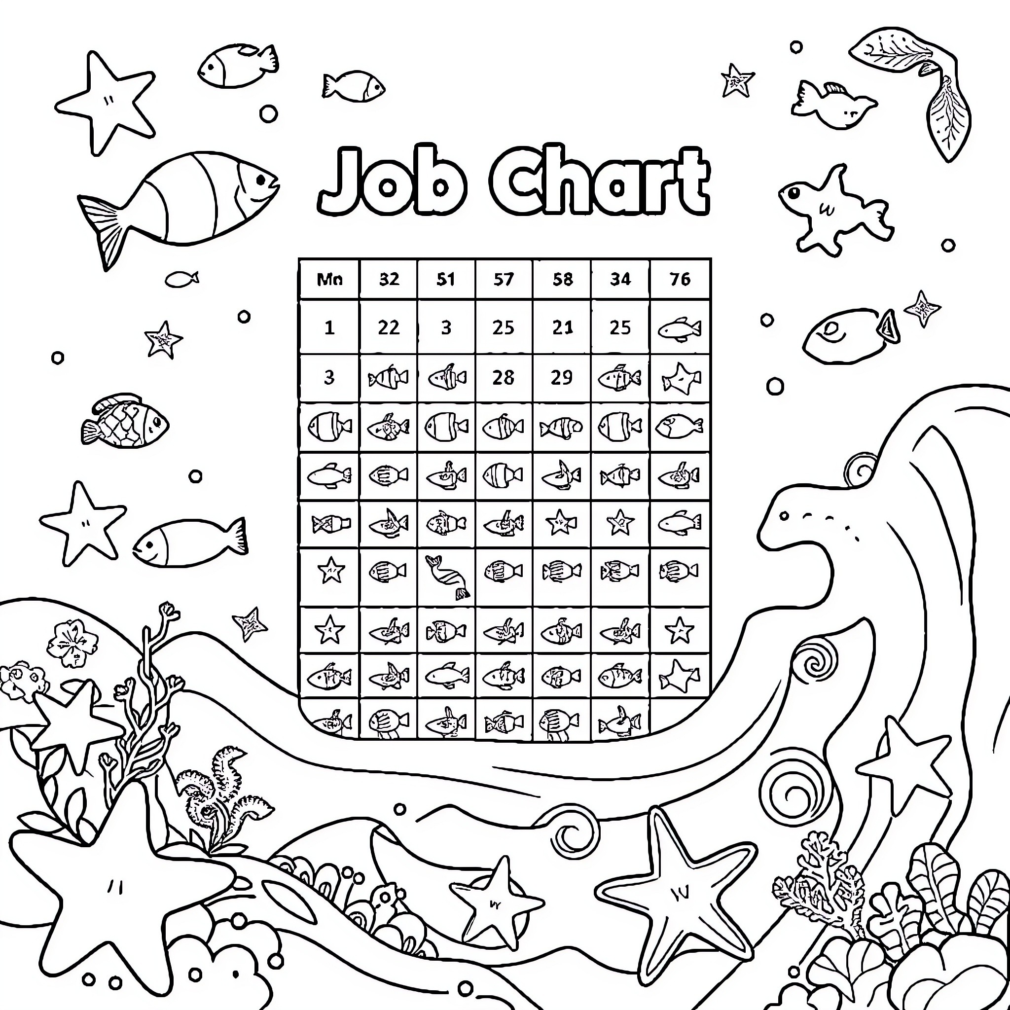 Best Sea Theme Coloring Pages (Free Printable PDF)