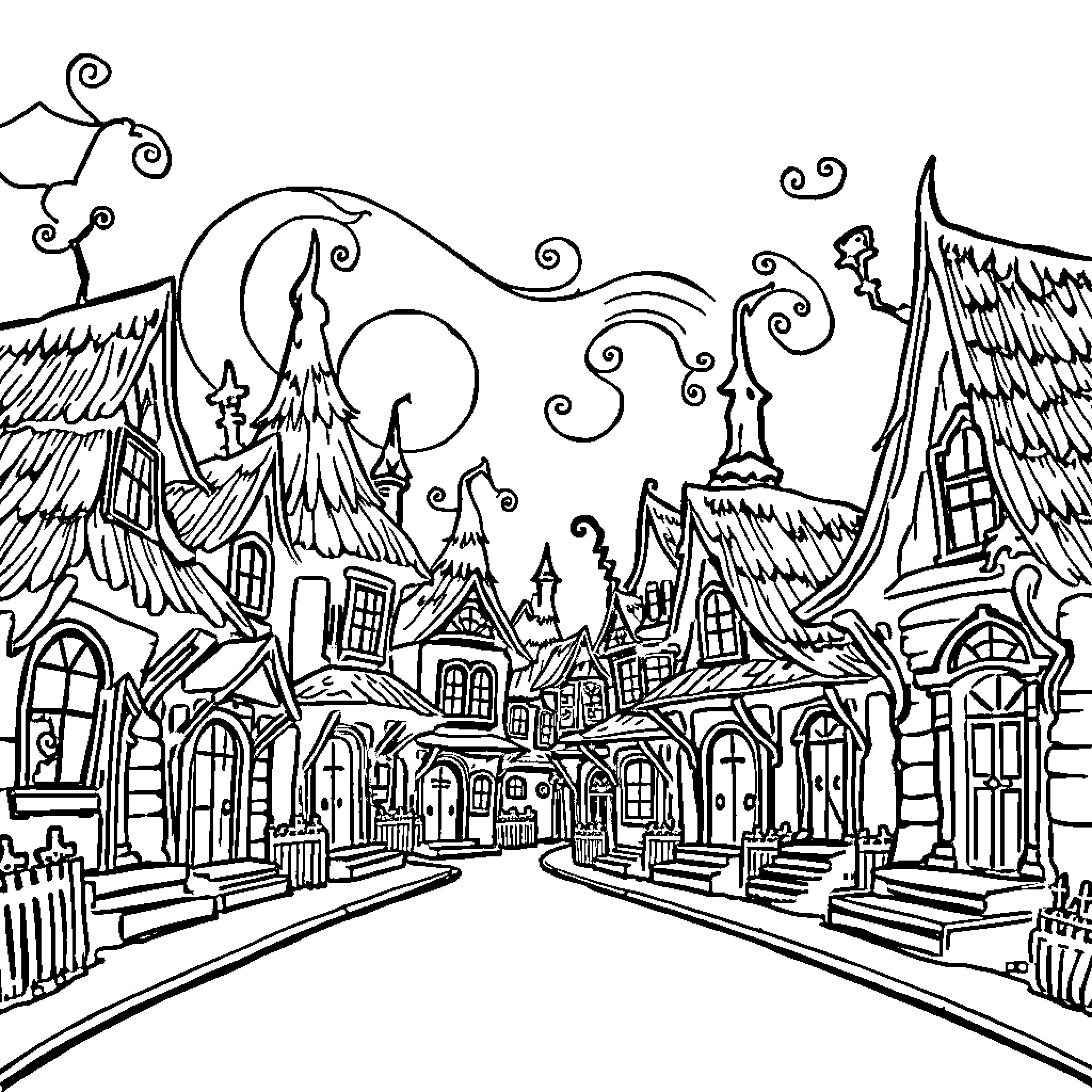 Best Witch House Coloring Pages (Free Printable PDF)