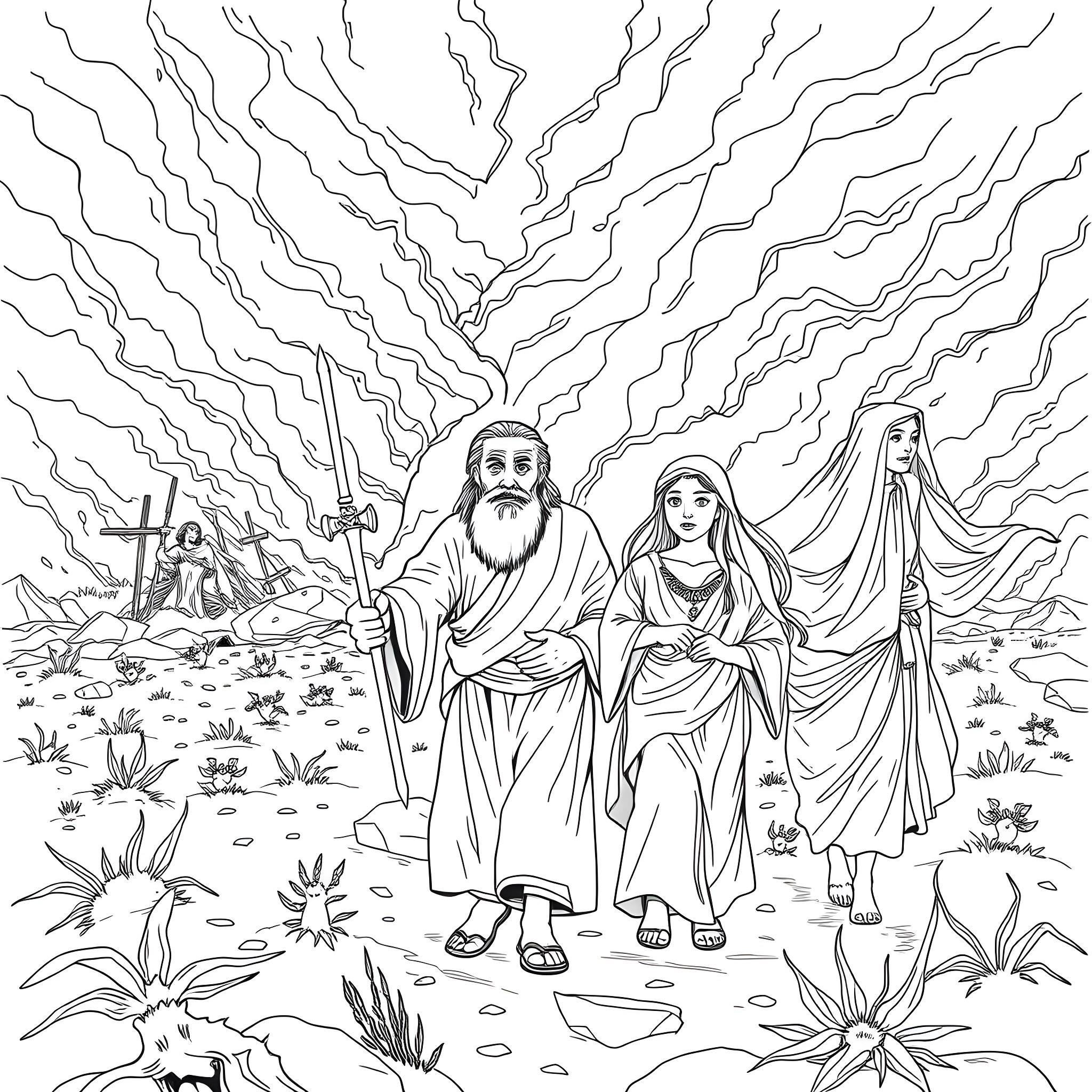 3 Best Lot Coloring Pages (Free Printable PDFs)