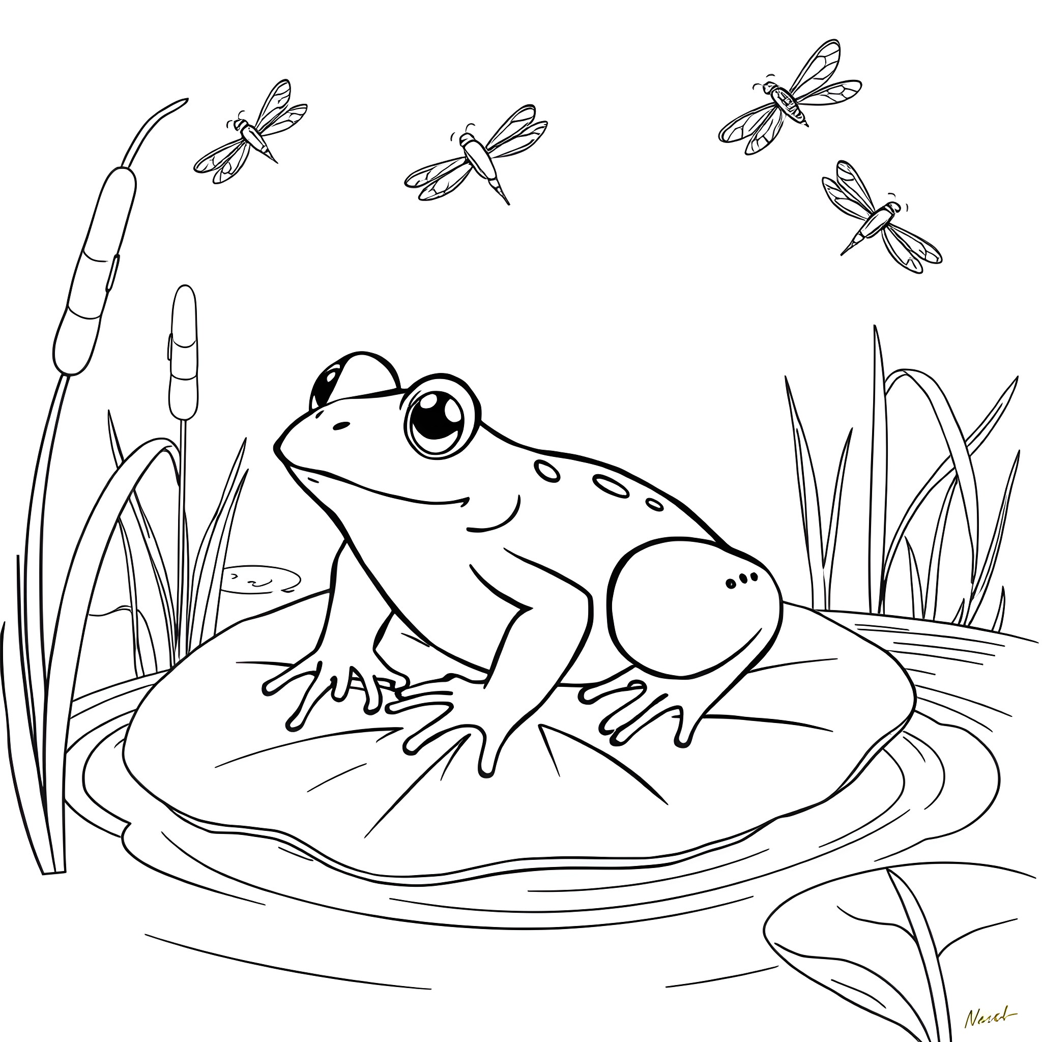 28 Best Frog Coloring Pages (Free Printable PDFs)