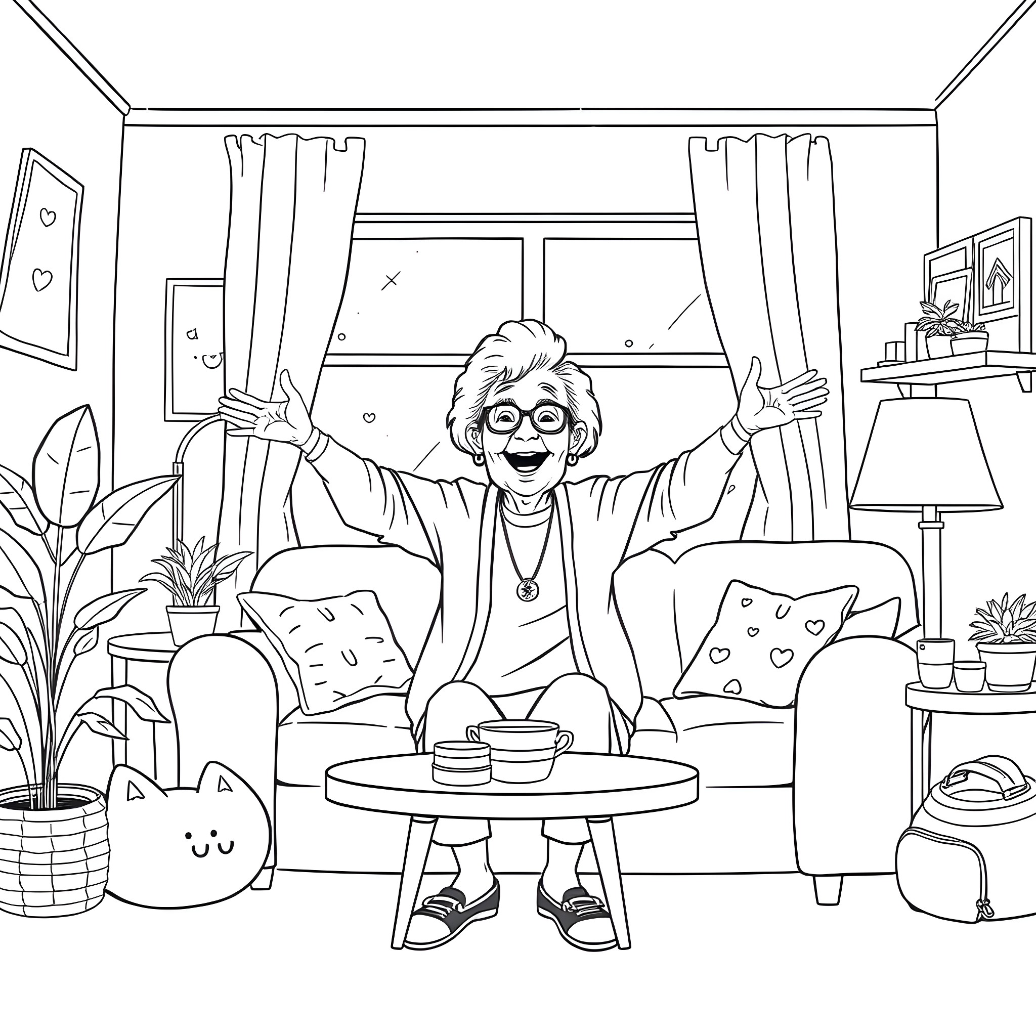 Best Grandma Coloring Pages (Free Printable PDF)