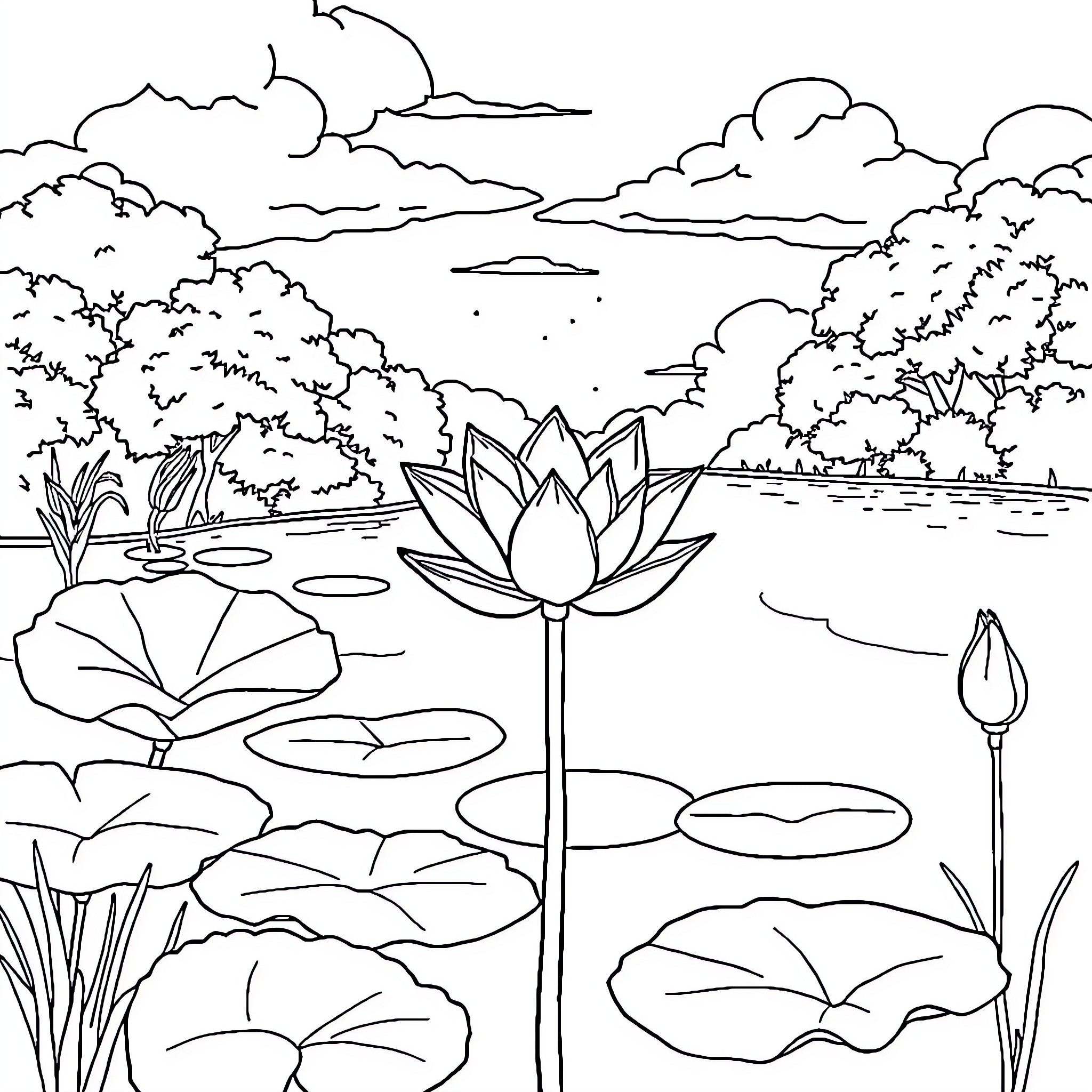Best Lotus Coloring Pages (Free Printable PDF)