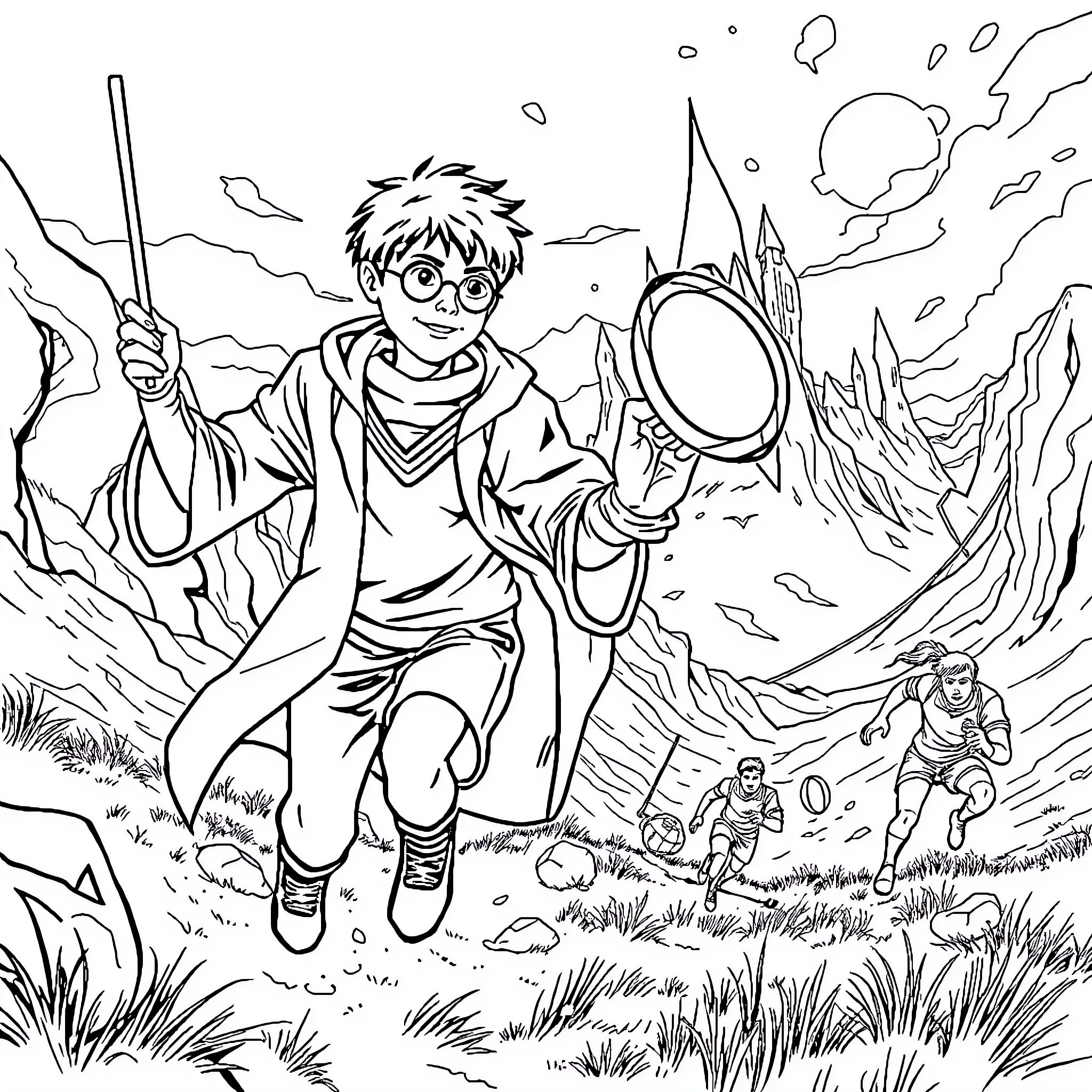 Best Harry Potter Coloring Pages (Free Printable PDF)