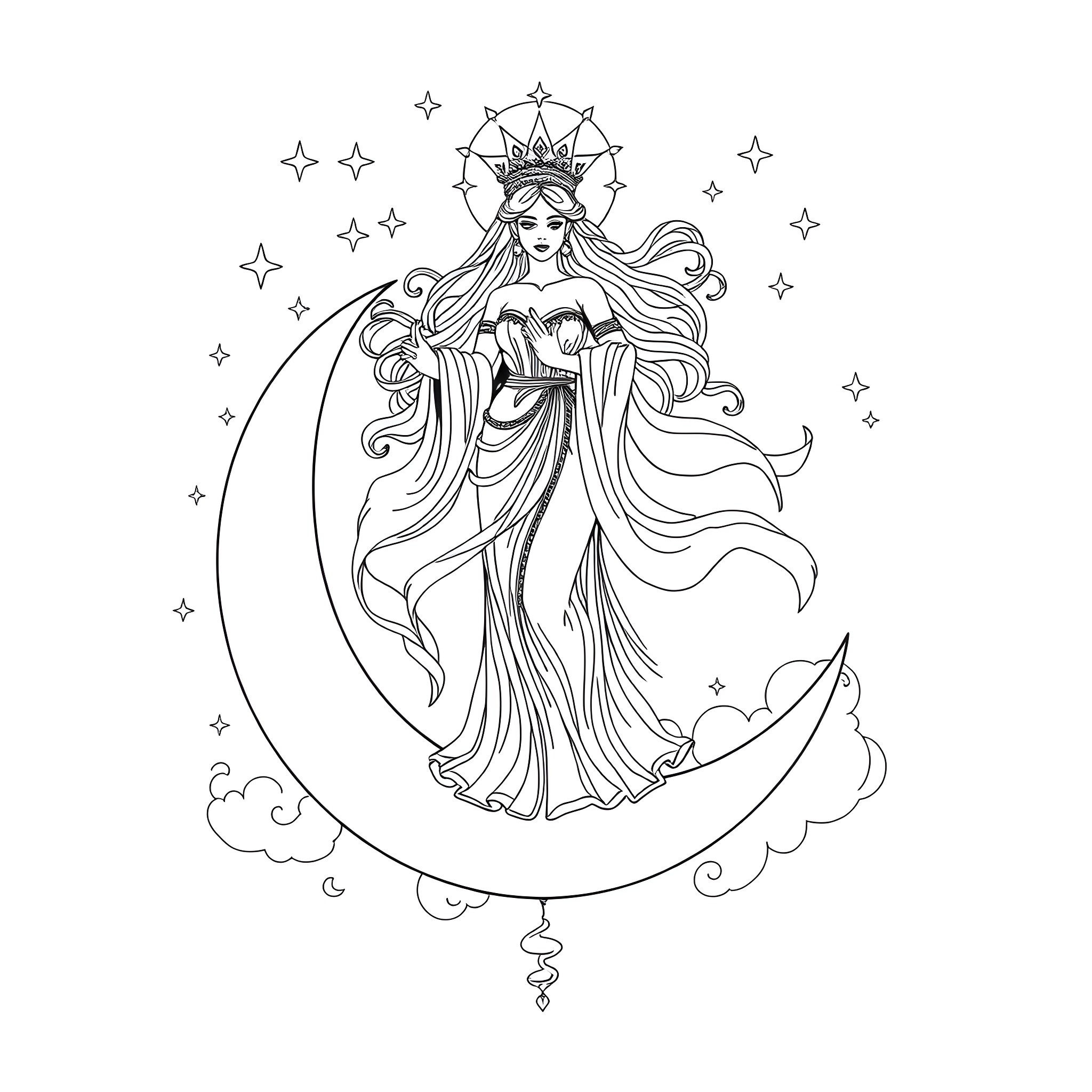 Best Goddess Coloring Pages (Free Printable PDF)