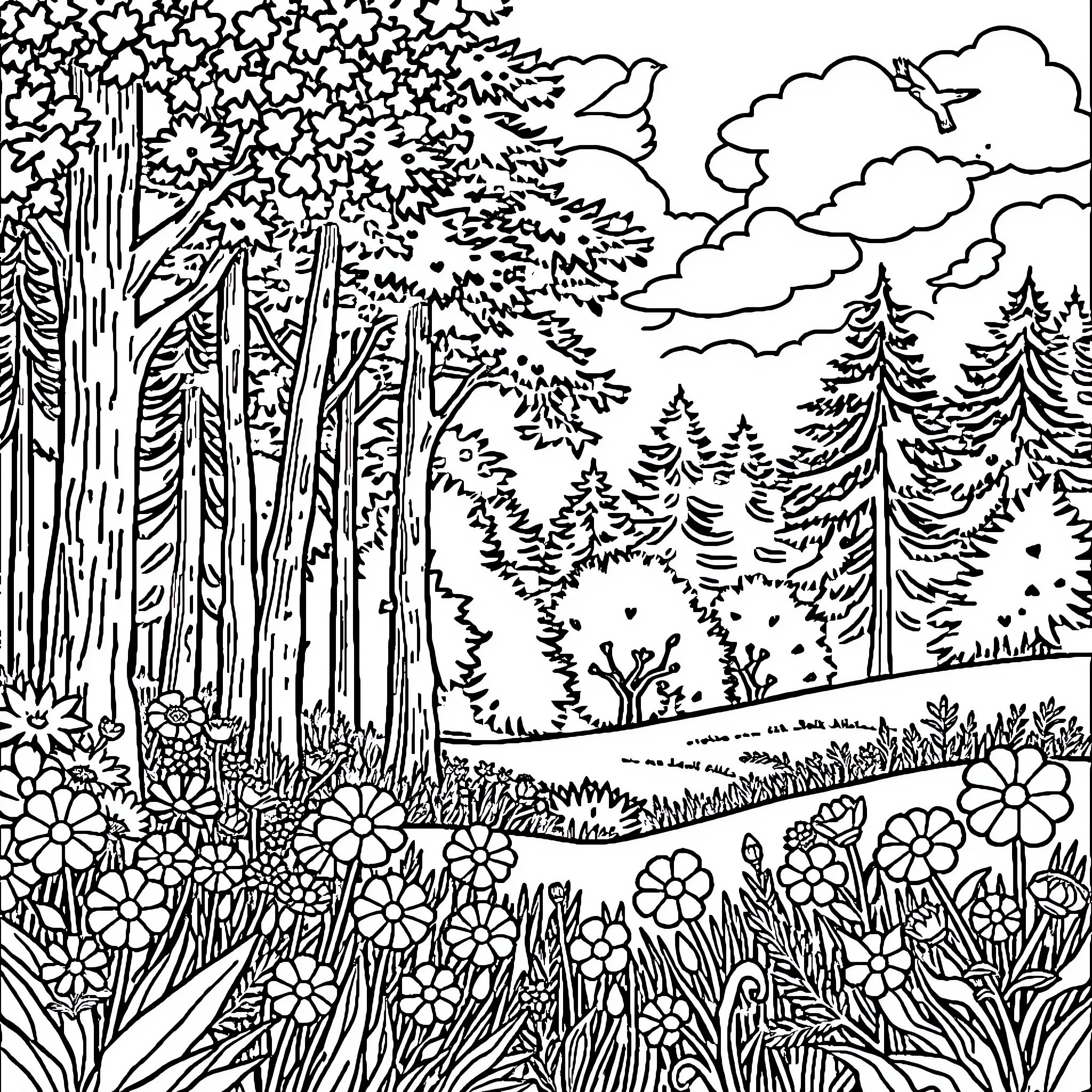 200 Best Nature Coloring Pages (Free Printable PDFs)