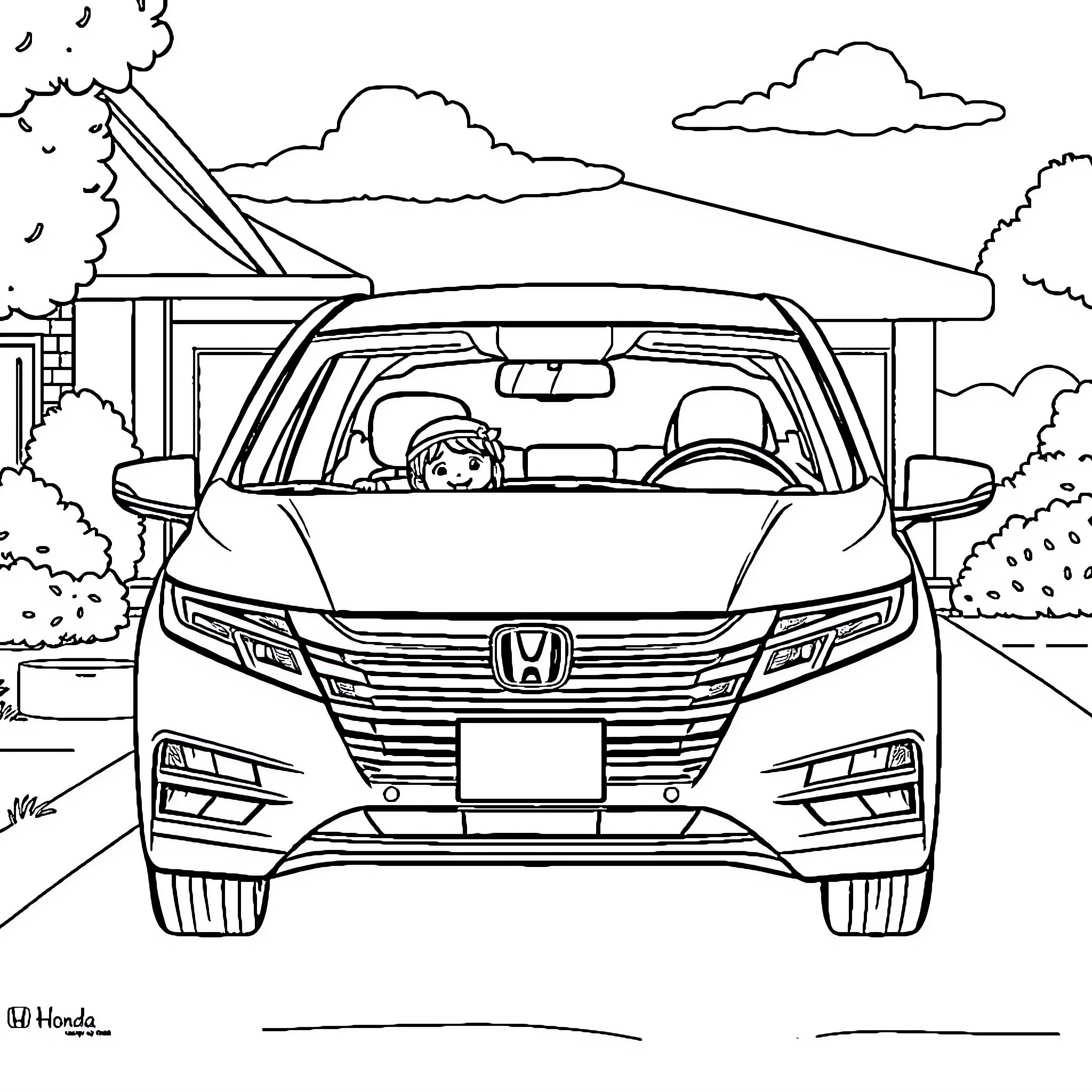 Best Honda Coloring Pages (Free Printable PDF)