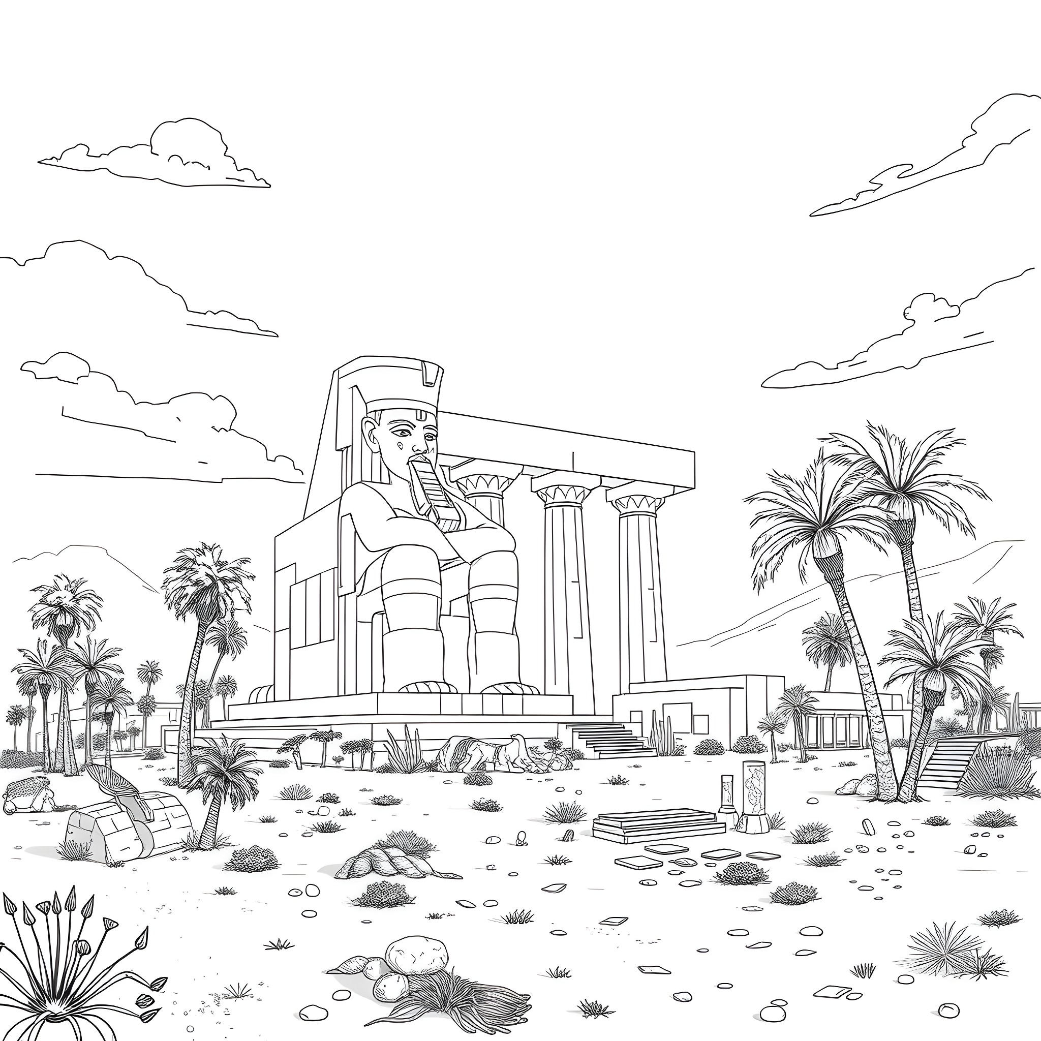 Best Colossi of Memnon Coloring Pages (Free Printable PDF)