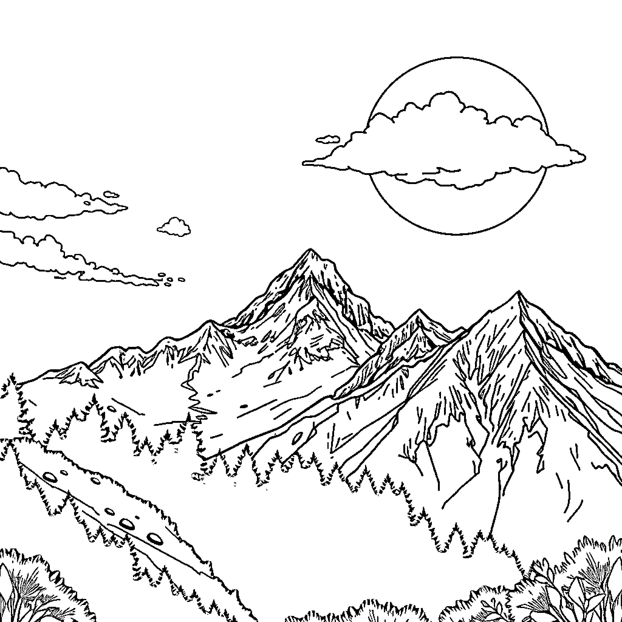 Best Landscape Coloring Pages (Free Printable PDF)