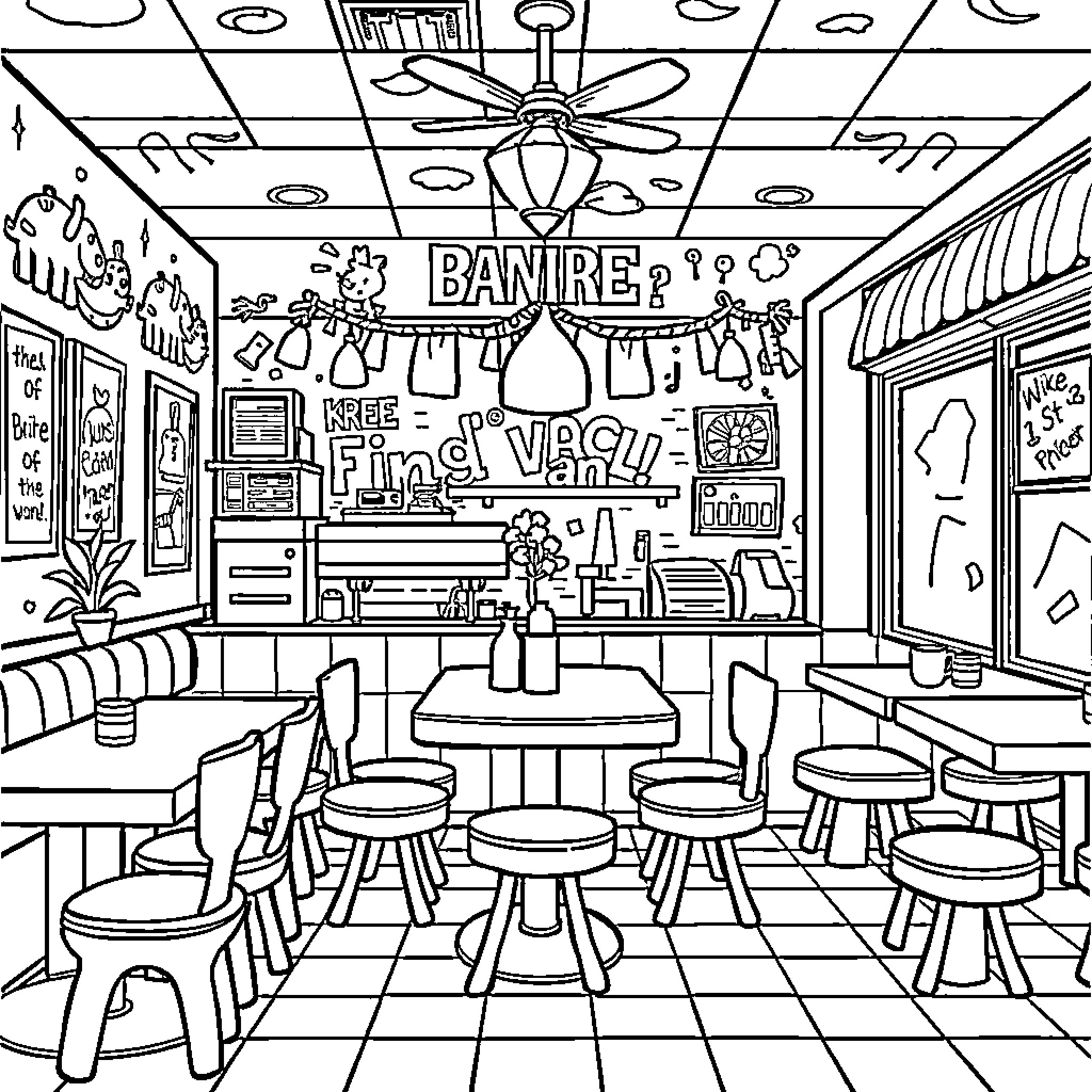 Best Diner Coloring Pages (Free Printable PDF)