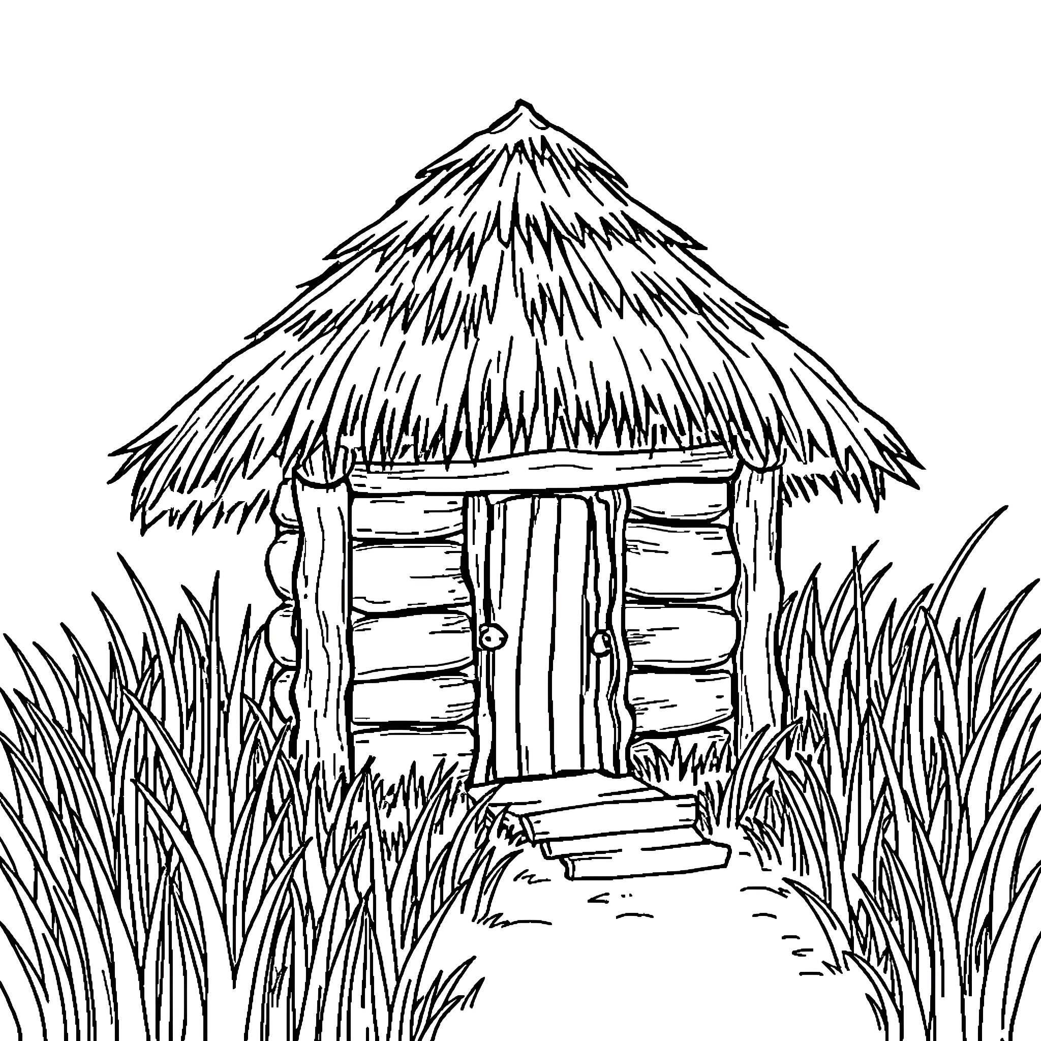 Best Hut Coloring Pages (Free Printable PDF)