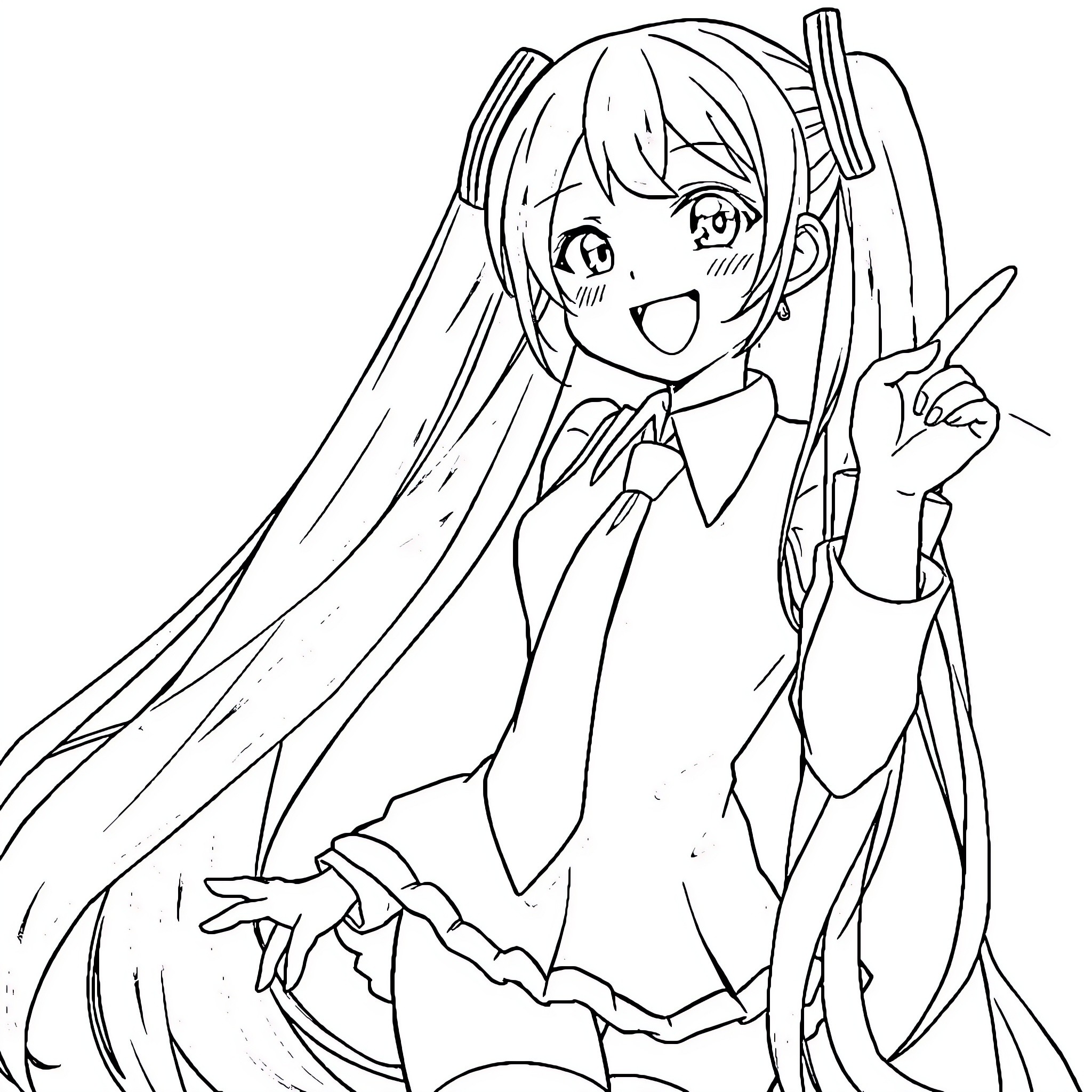 Best Hatsune Miku Coloring Pages (Free Printable PDF)