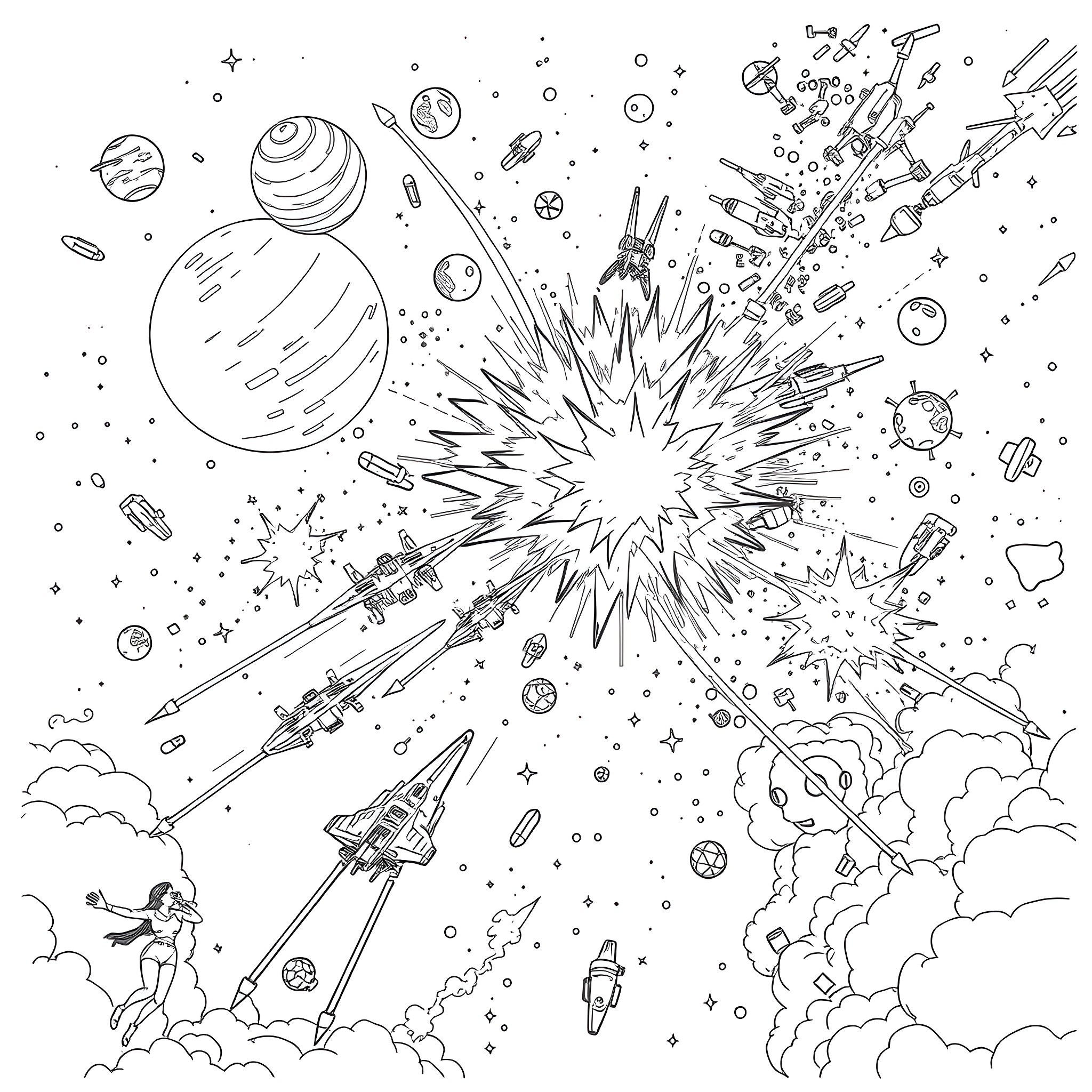 Best Galaxy Coloring Pages (Free Printable PDF)