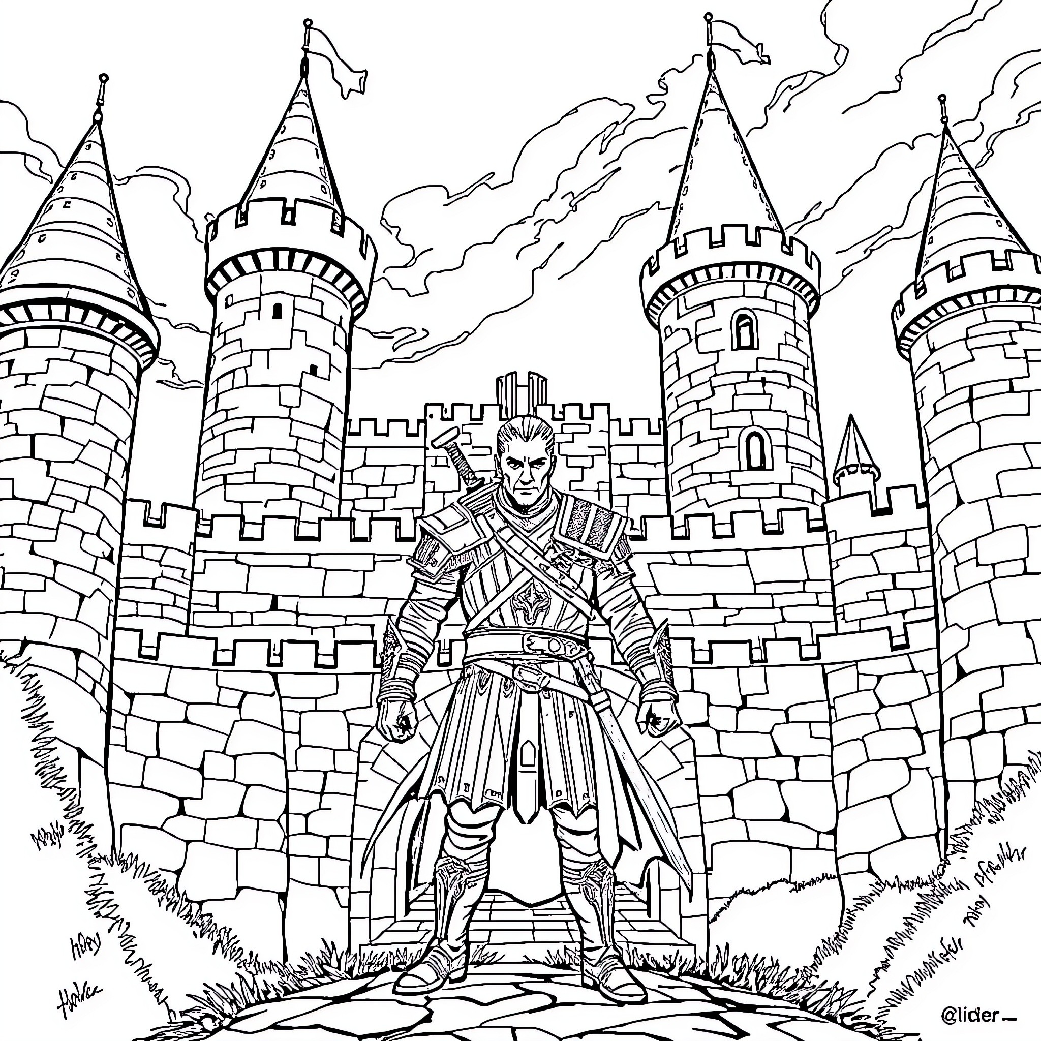 Best Witcher Coloring Pages (Free Printable PDF)