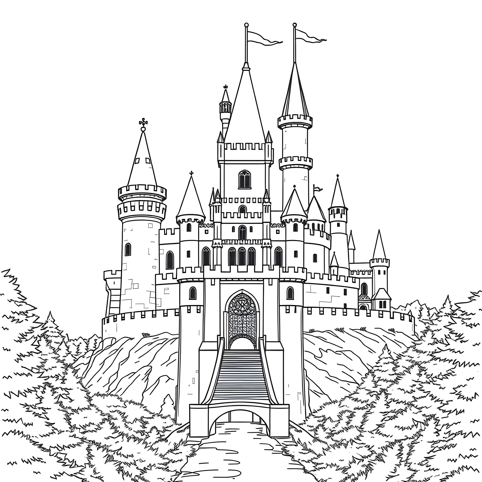 Best Castle Coloring Pages (Free Printable PDF)