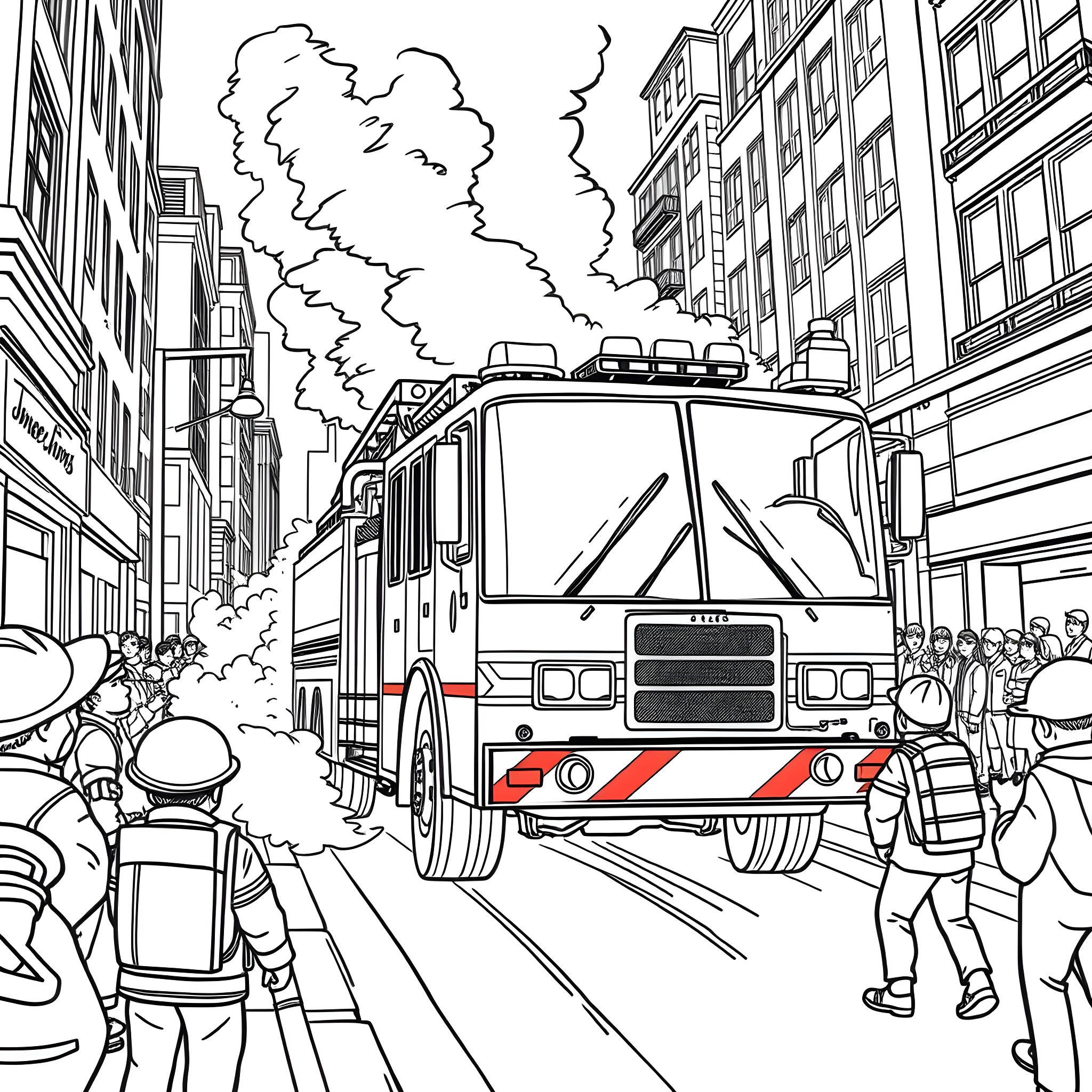 Best Fire Engine Coloring Pages (Free Printable PDF)