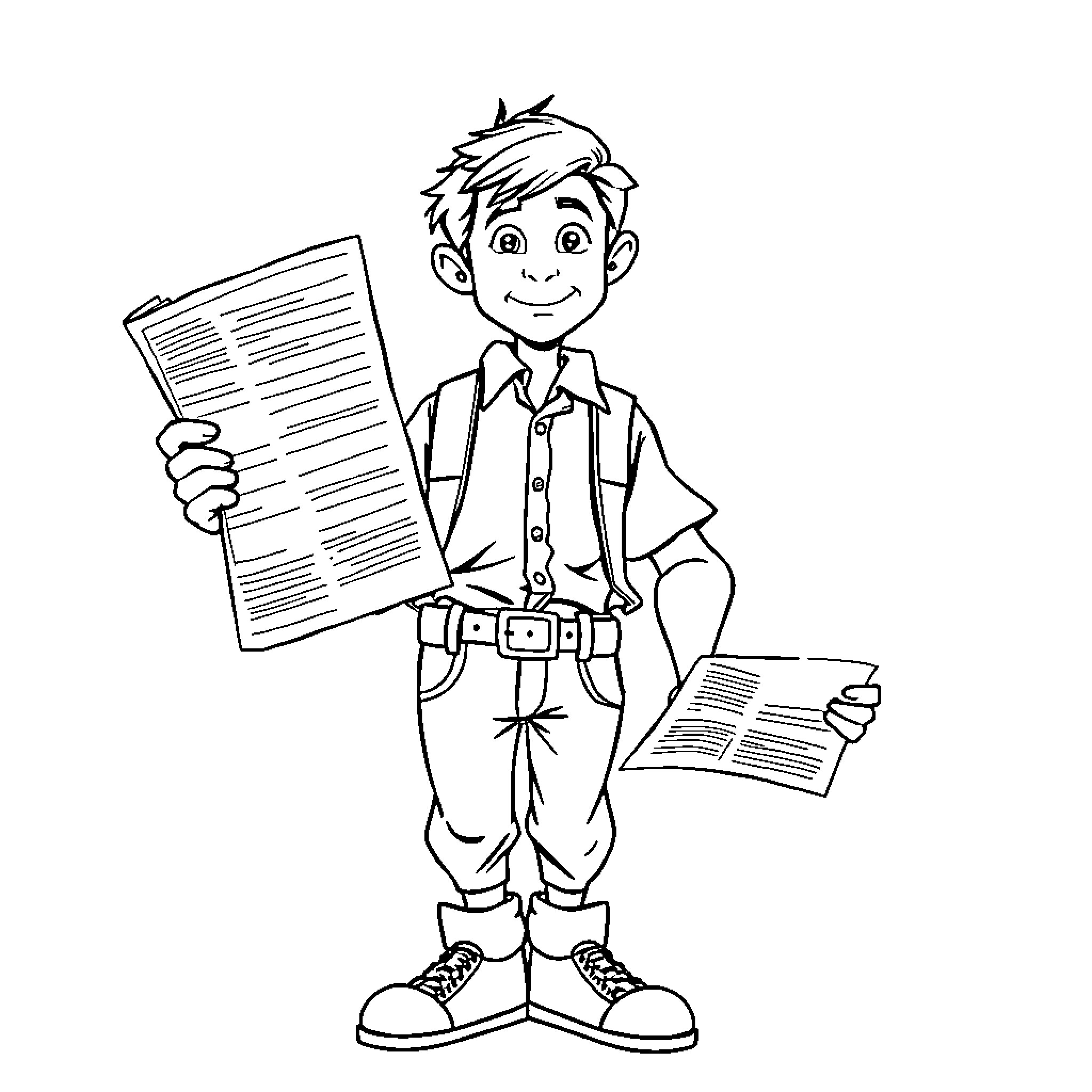 Best Newsie Coloring Pages (Free Printable PDF)