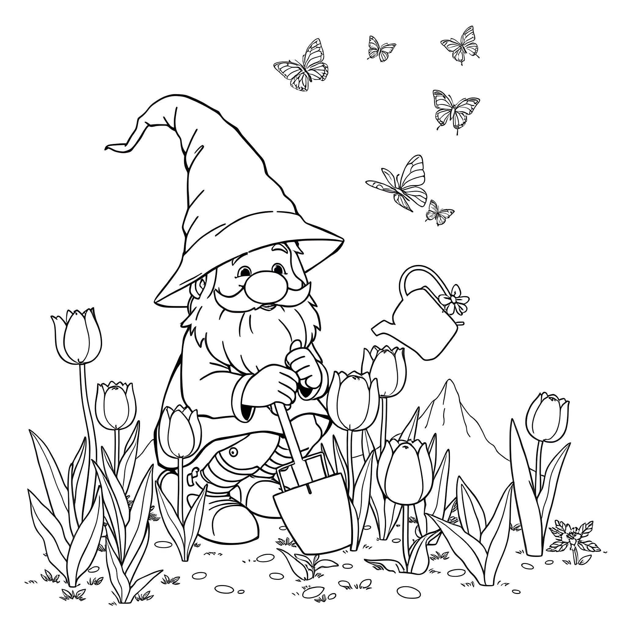 135 Best Gnome Coloring Pages (Free Printable PDFs)