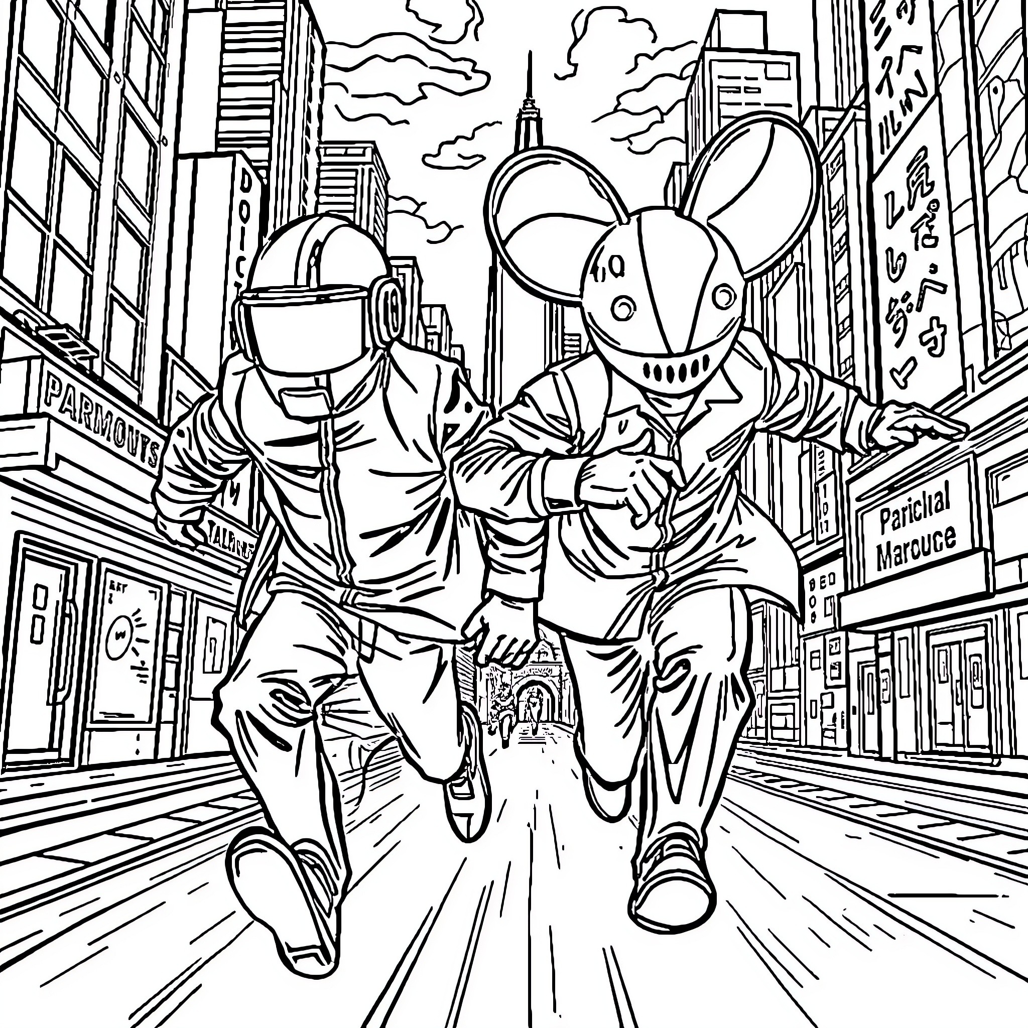 Best Daft Punk Coloring Pages (Free Printable PDF)