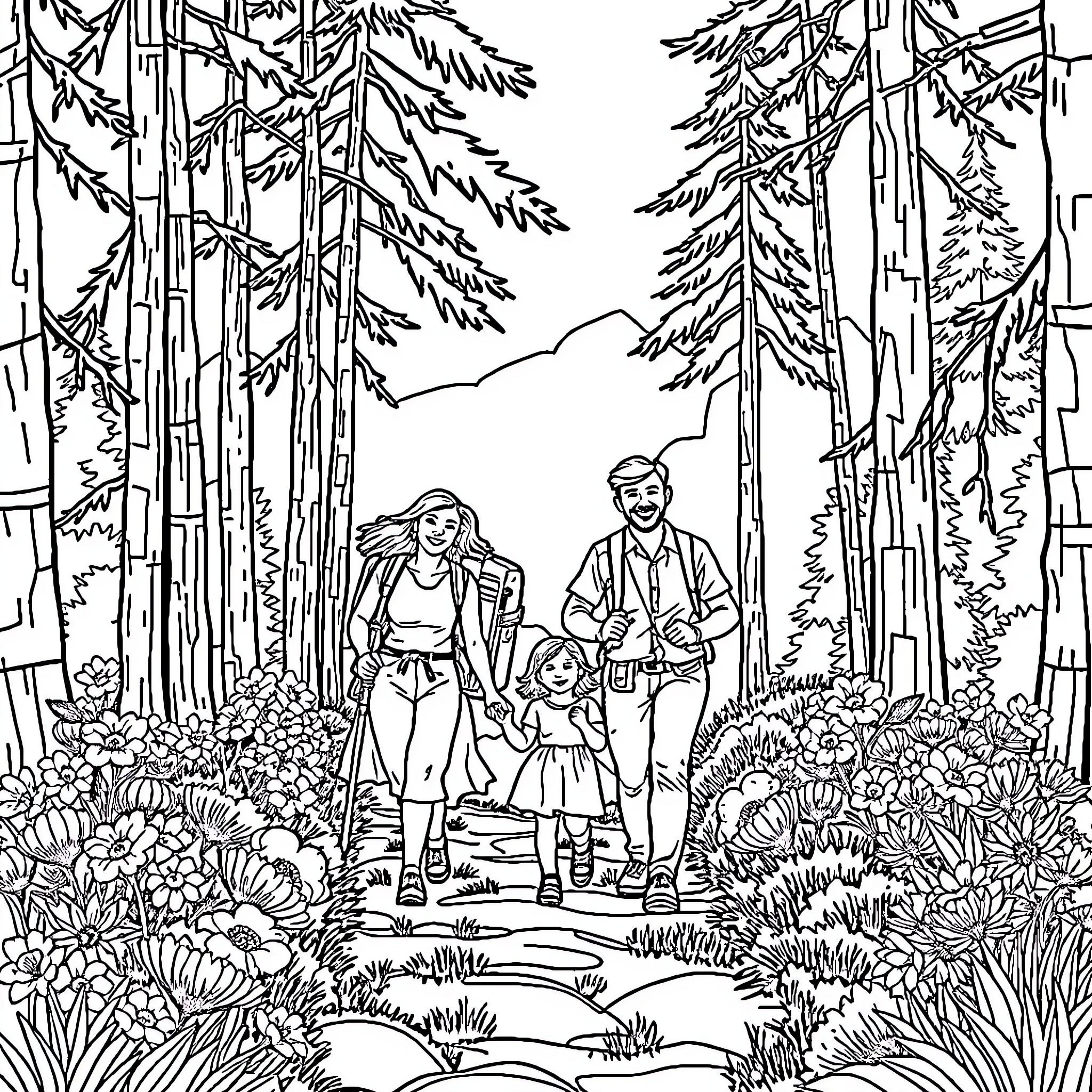 264 Best Family Coloring Pages (Free Printable PDFs)