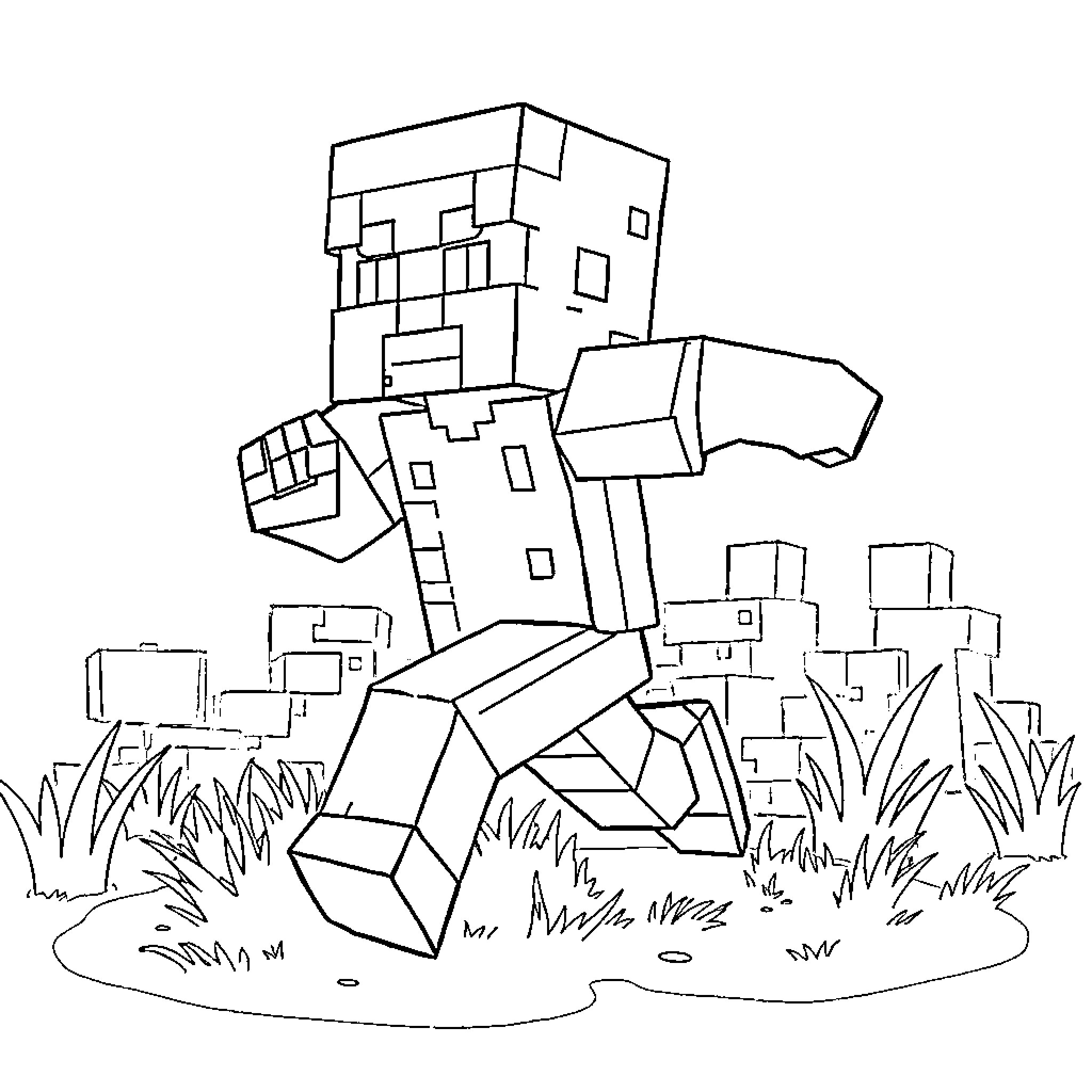 Best Minecraft Coloring Pages (Free Printable PDF)