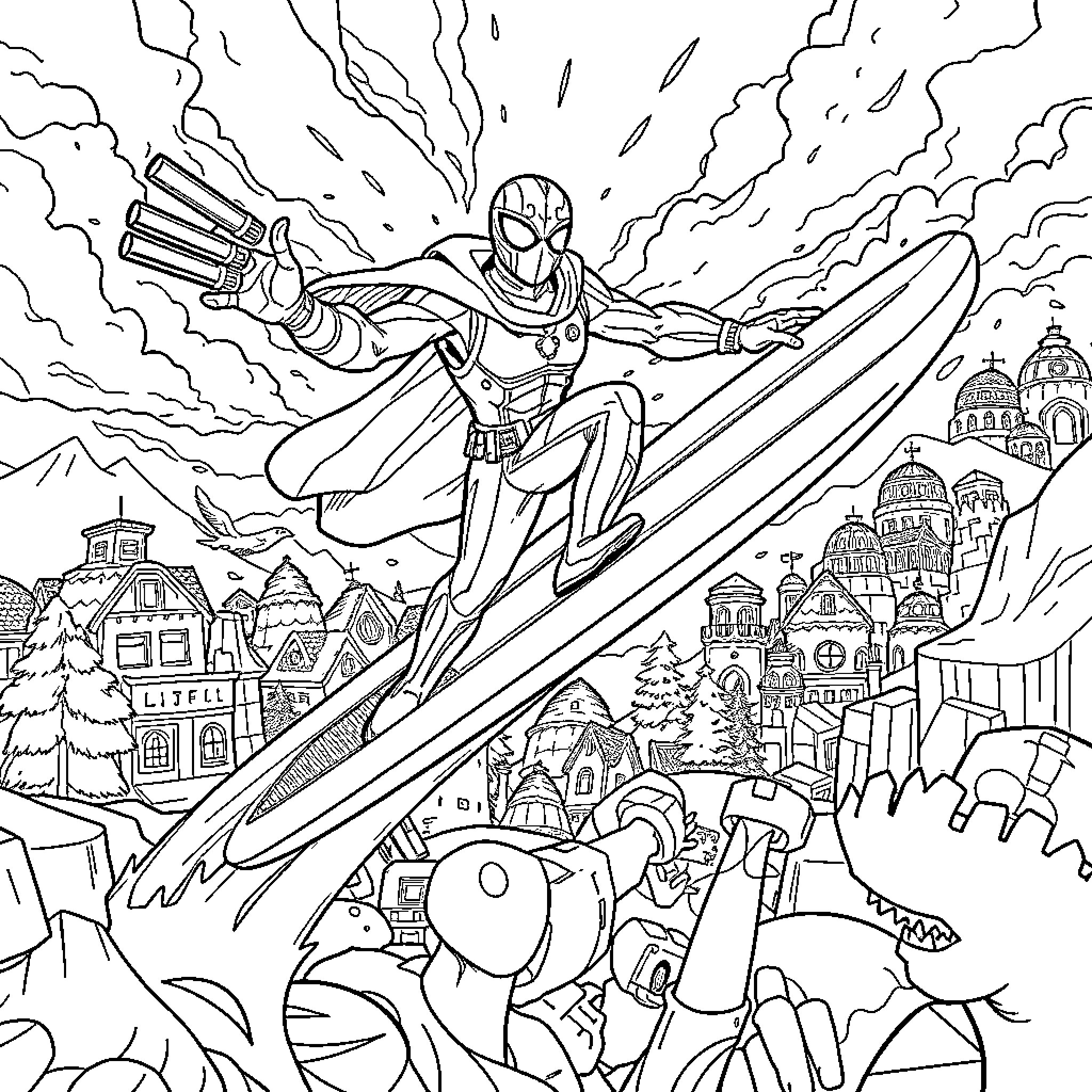 Best Silver Surfer Coloring Pages (Free Printable PDF)