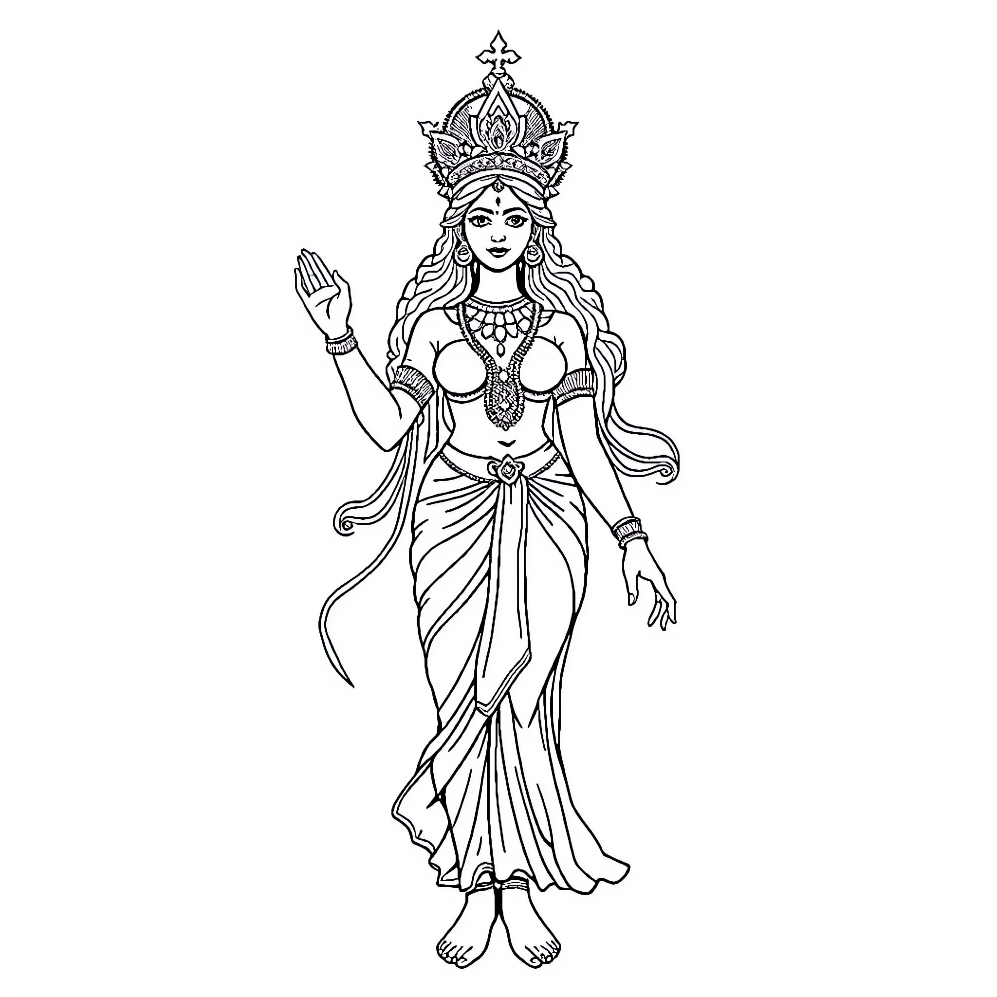 Best Goddess Coloring Pages (Free Printable PDF)