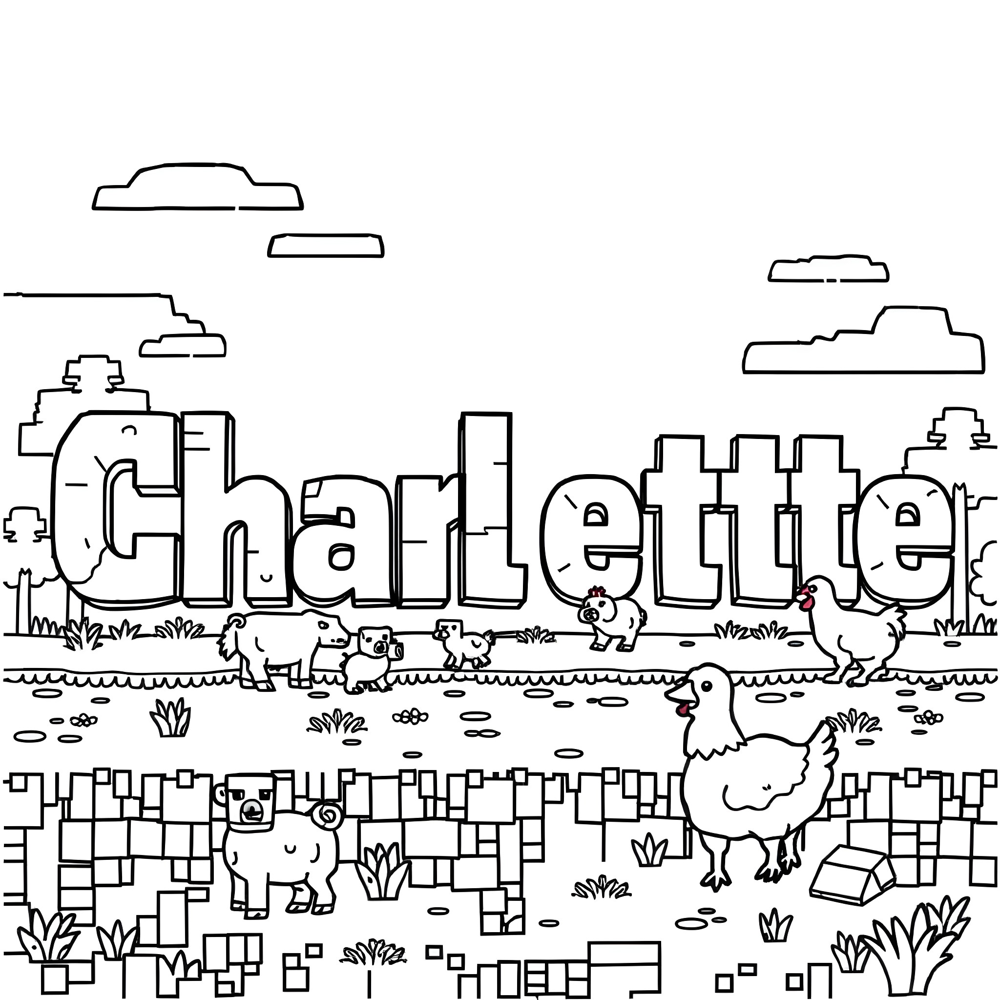 Charlotte From Charlottes Web Character Sketch Coloring Page