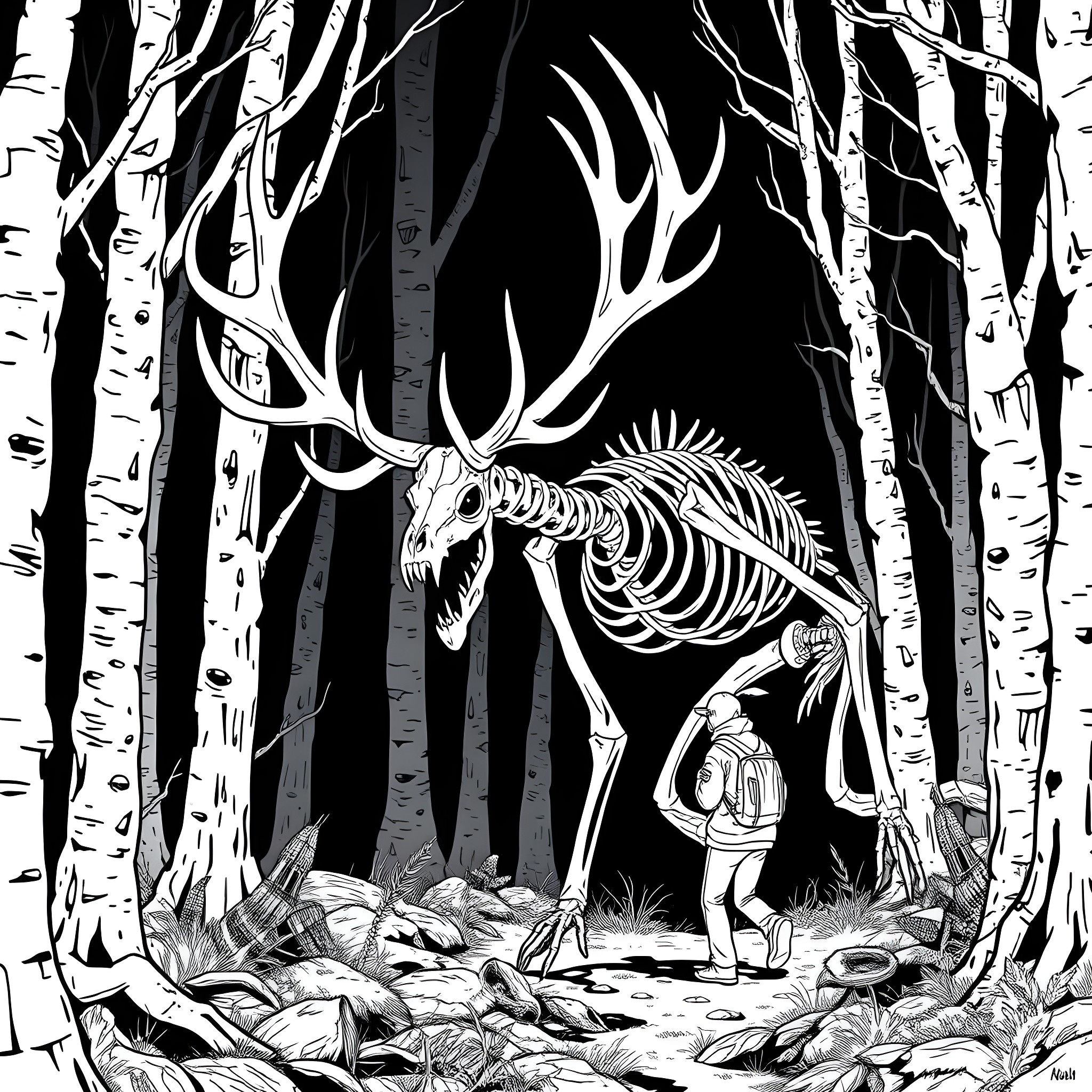 Best Wendigo Coloring Pages (Free Printable PDF)