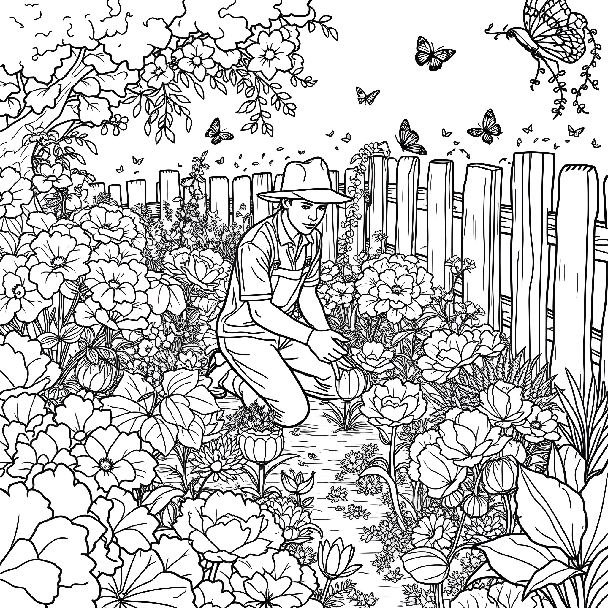 5 Best Gardener Coloring Pages (Free Printable PDFs)