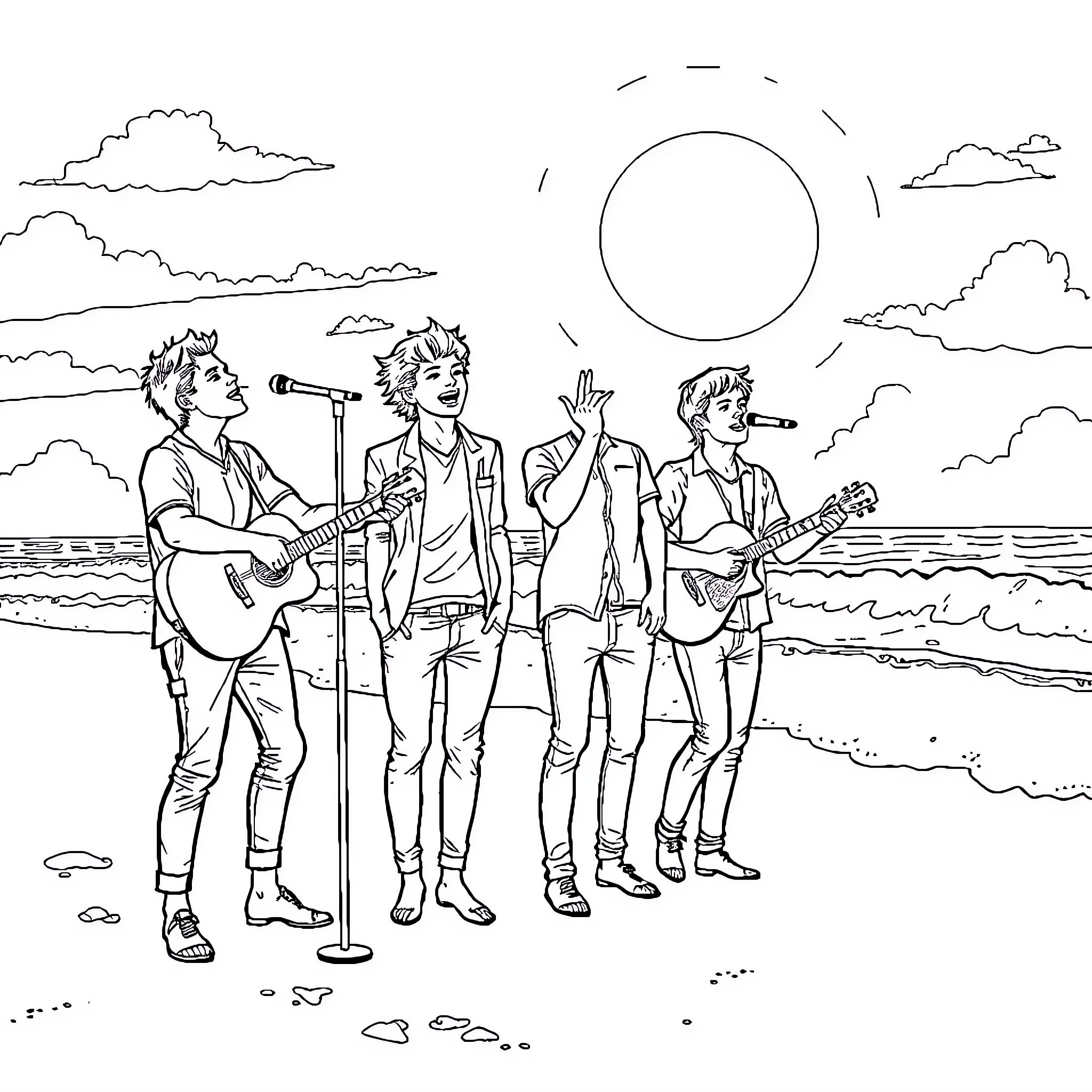 Best One Direction Coloring Pages (Free Printable PDF)