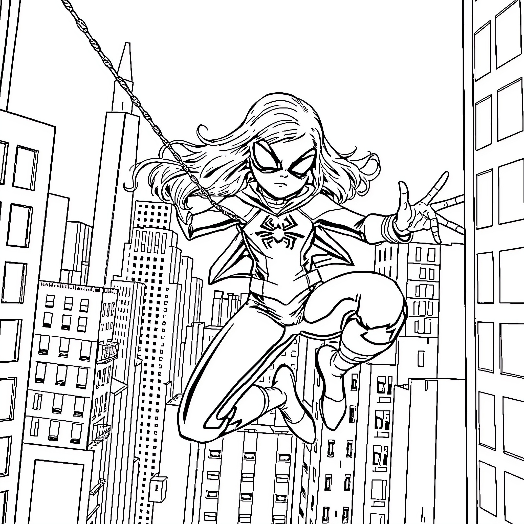 Best Spider Girl Coloring Pages (Free Printable PDF)