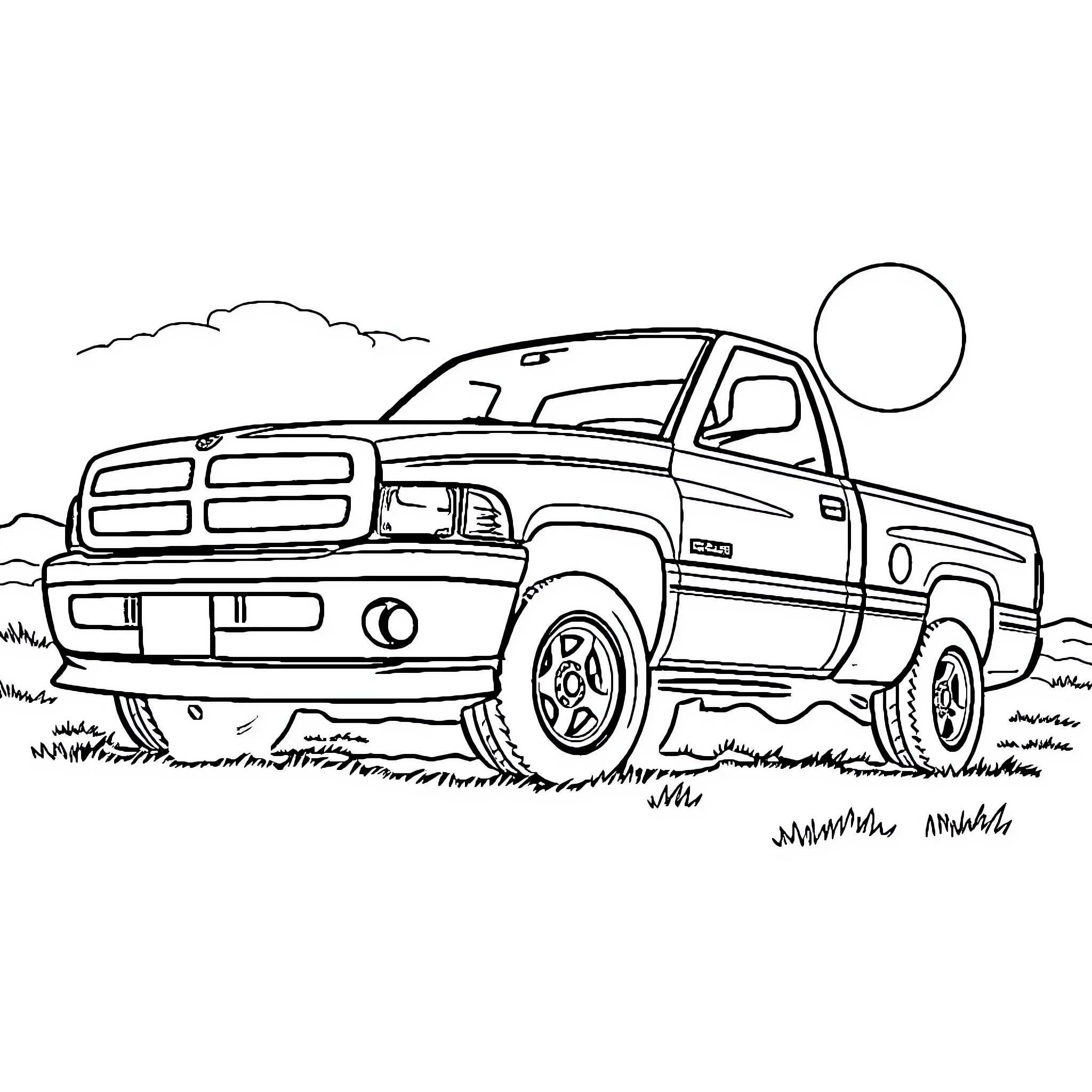 Best Dodge Ram Coloring Pages (Free Printable PDF)